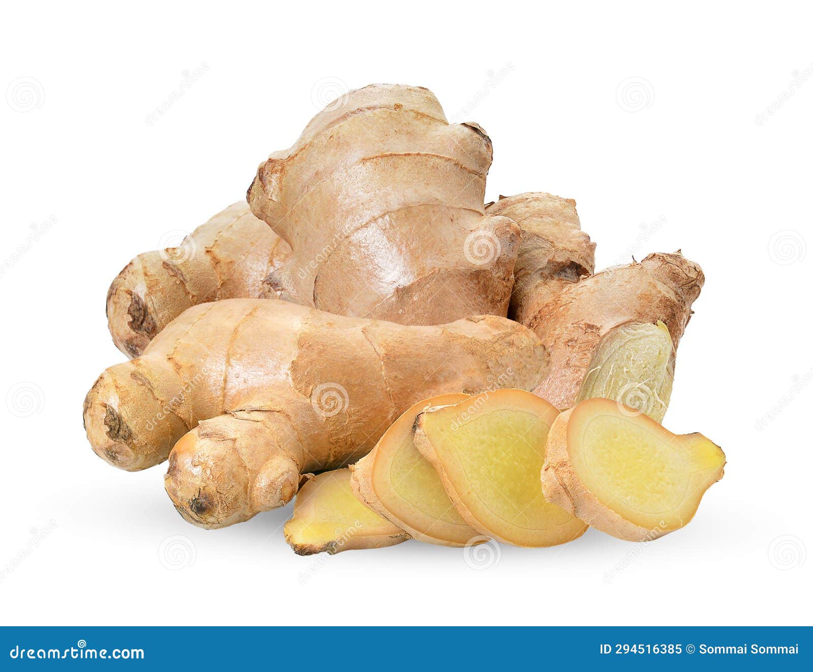 Ginger isolated on white stock image. Image of white - 294516385