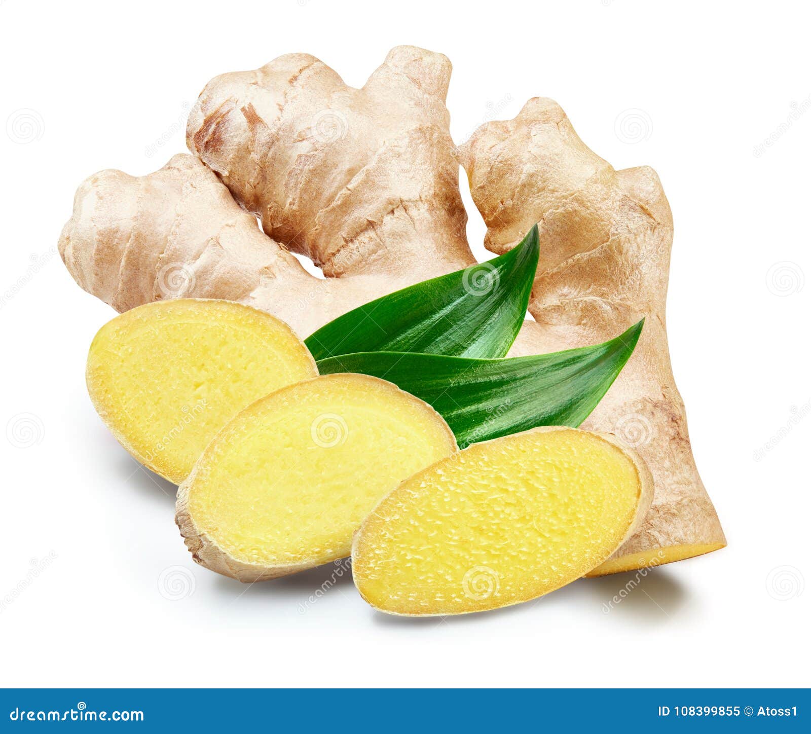 Ginger Isolated on a white stock image. Image of healthy - 108399855