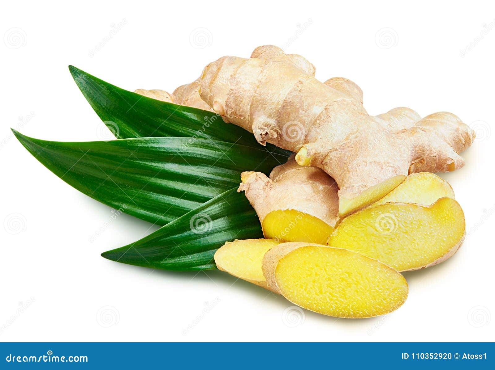 Ginger Isolated on a white stock photo. Image of condiment - 110352920