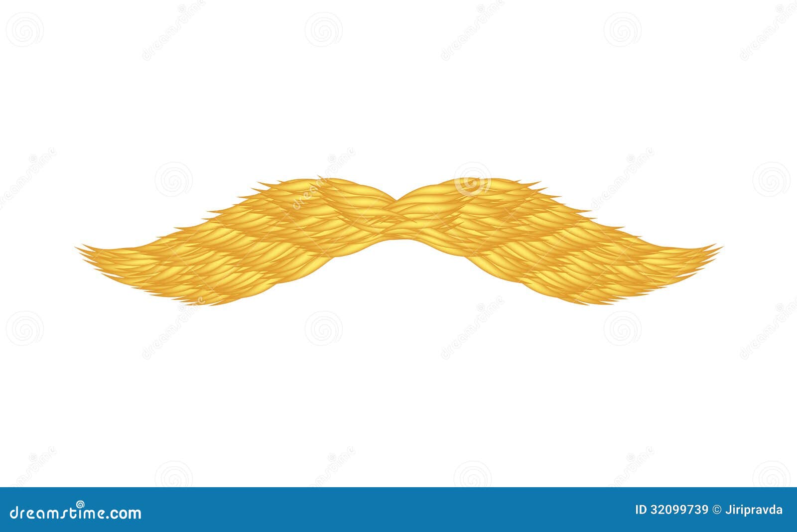 Ginger mustache stock vector. Illustration of face, moustache - 32099739
