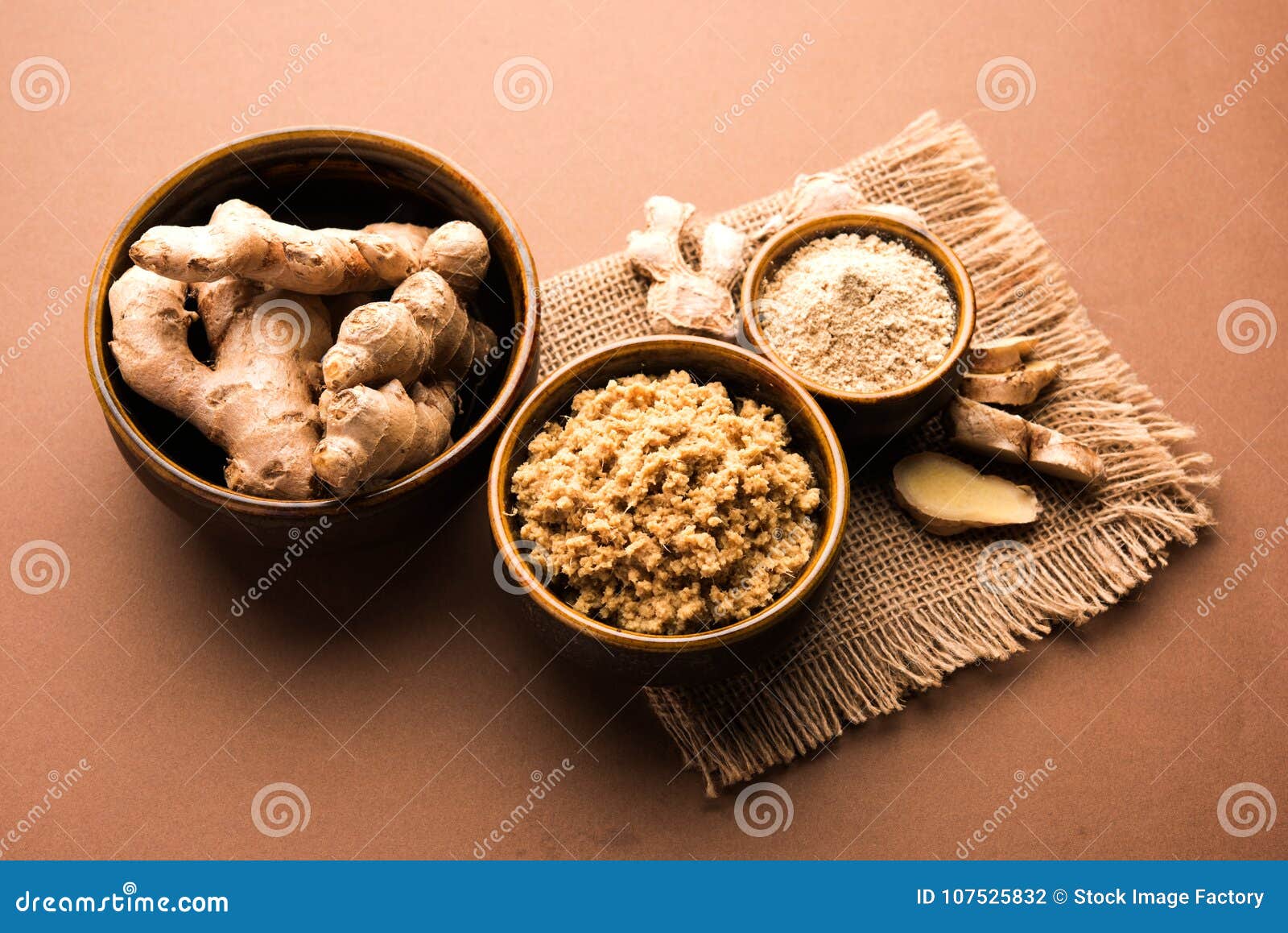 Ginger Paste / Puree or Powder / Sunth / Sonth, Selective Focus Stock ...