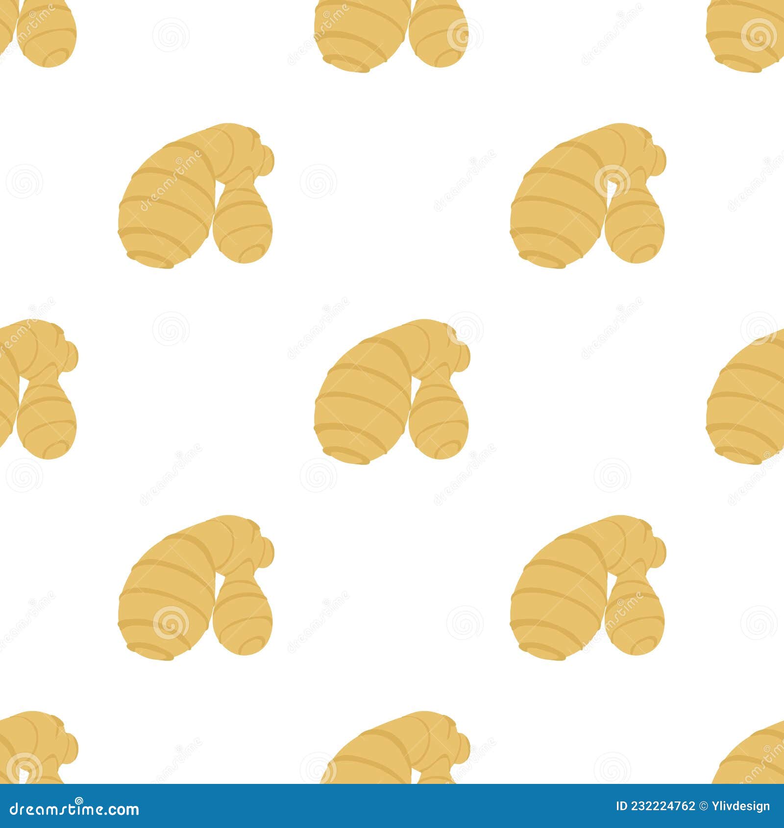 Ginger Pattern Seamless Vector Stock Vector - Illustration of food ...