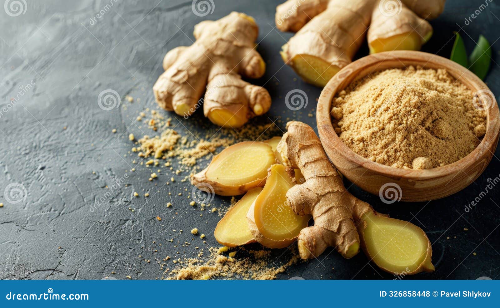 Ginger Powder, Ground Ginger Root, Top View Stock Photo - Image of pile ...