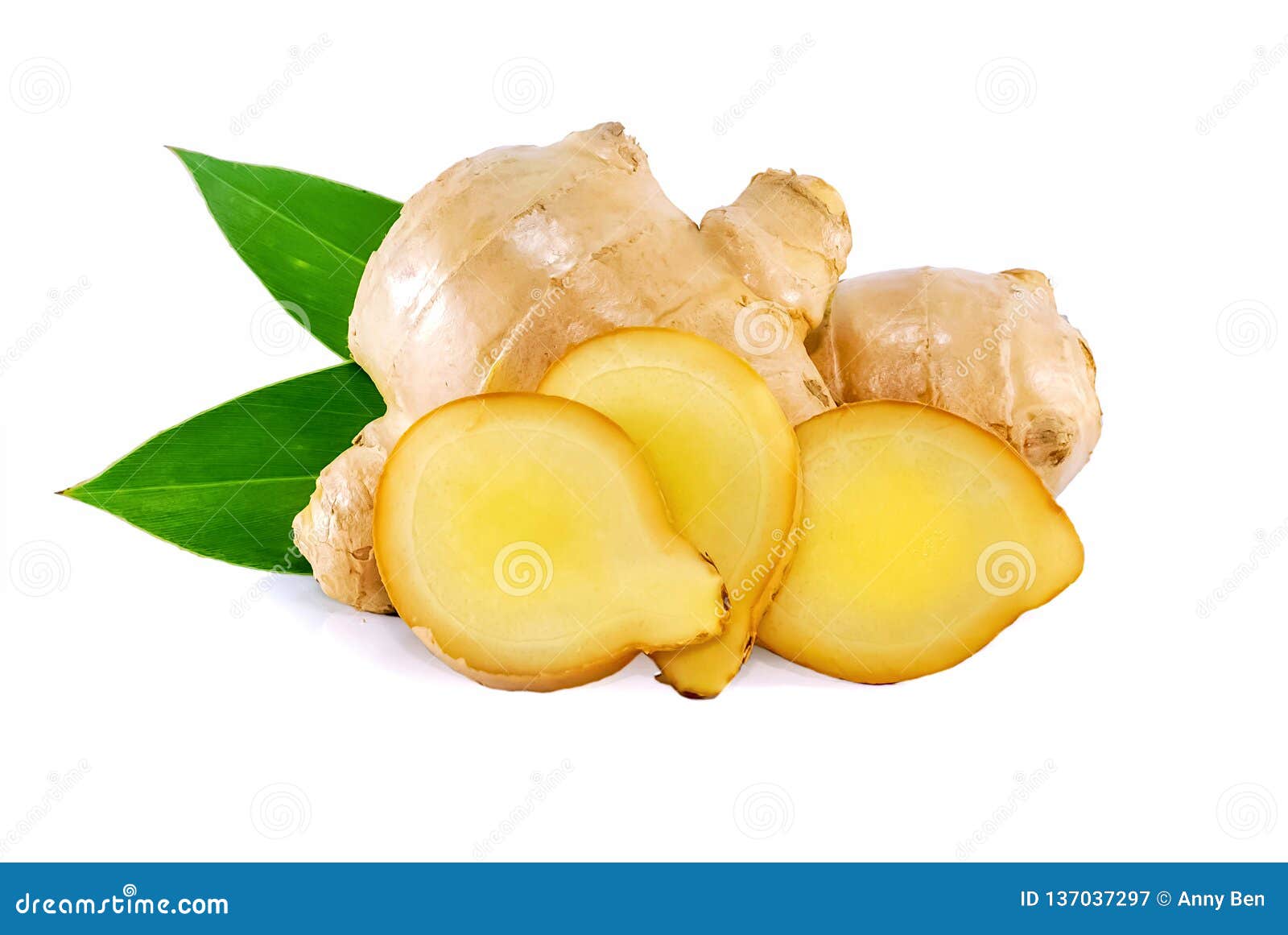 Ginger Root with Leaf Isolated on White Background Stock Image - Image ... Ginger Root with Leaf Isolated on White Background Stock Image - Image ...