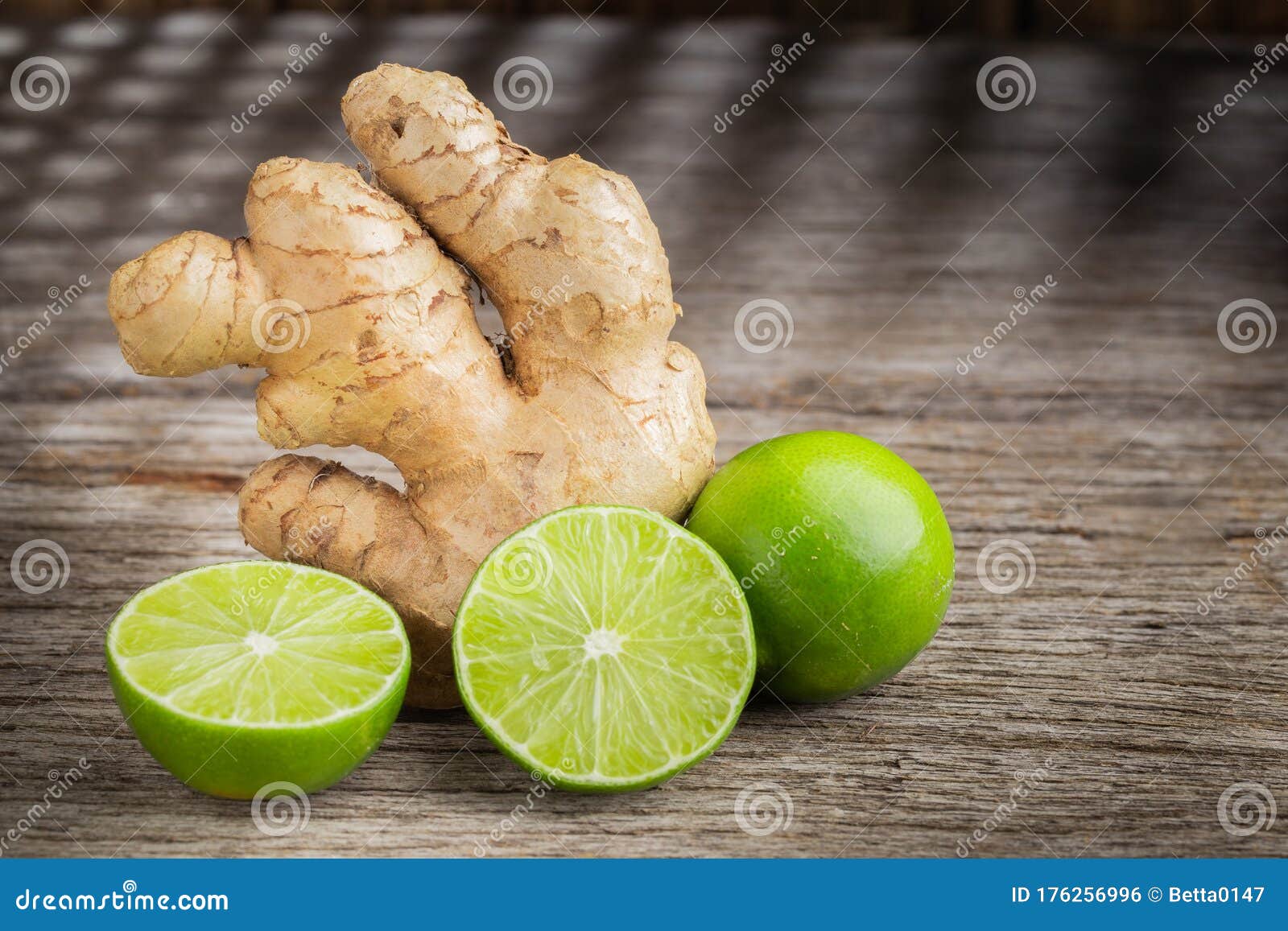Ginger Root and Lemon on the Table, Space for Text Stock Photo - Image ...