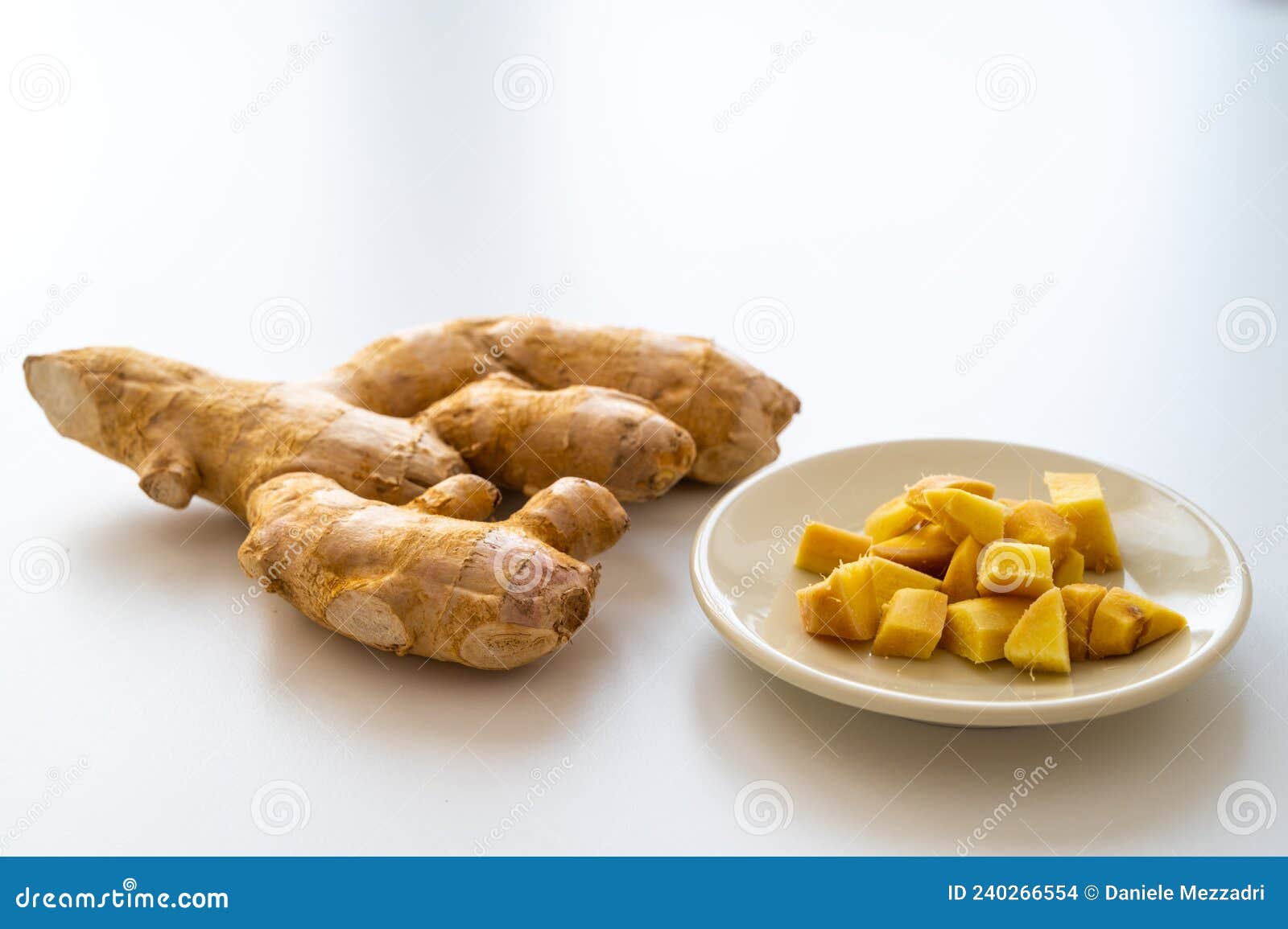 Ginger root cut. stock photo. Image of cure, vegetable - 240266554