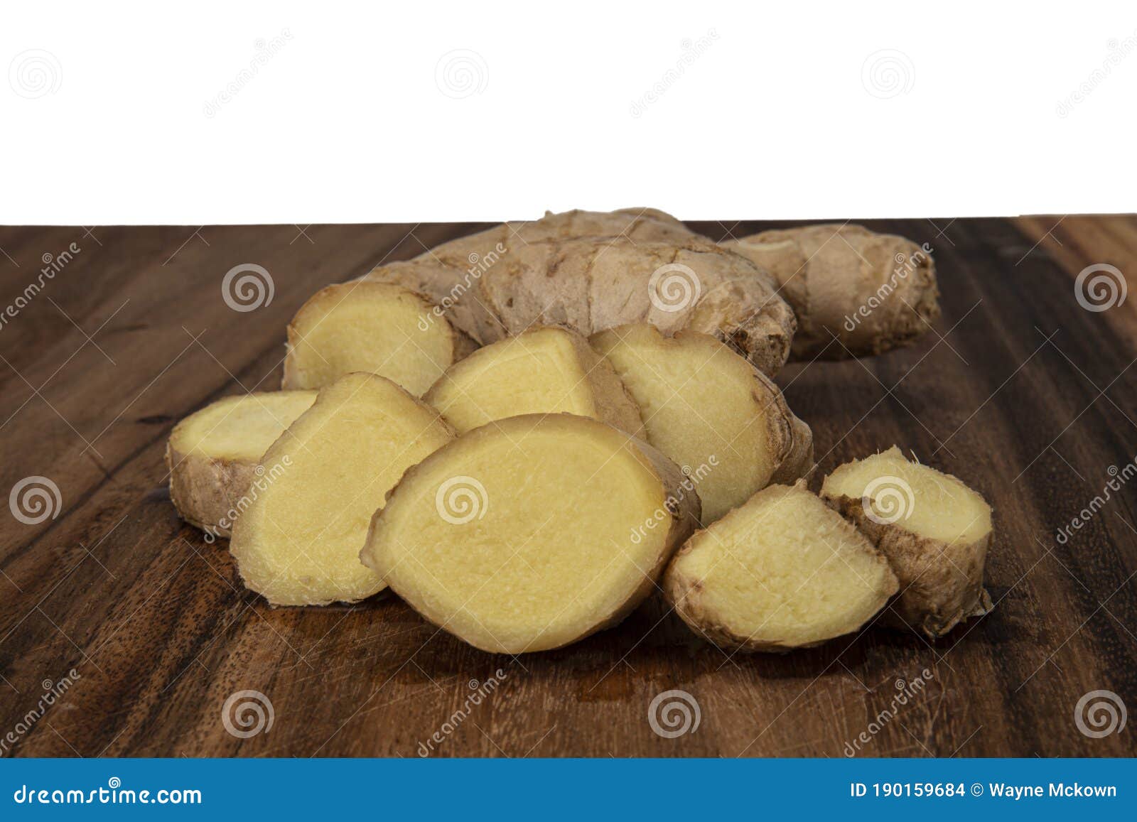 Ginger root,sliced stock photo. Image of fruits, exotic - 190159684