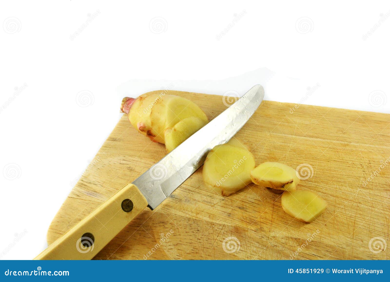 Ginger Sliced stock image. Image of isolated, aromatic - 45851929
