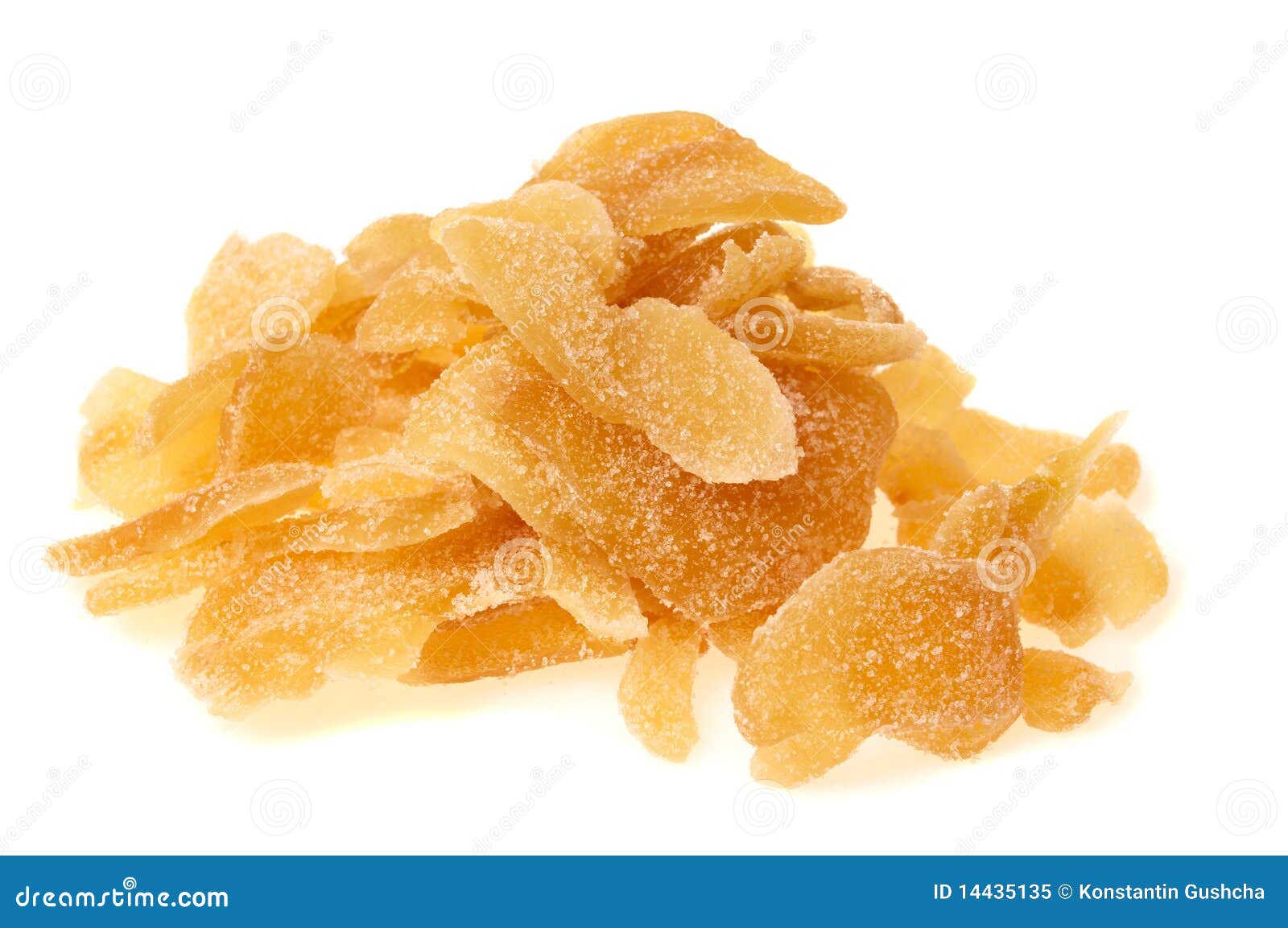 Ginger slices stock image. Image of isolated, dried, food - 14435135