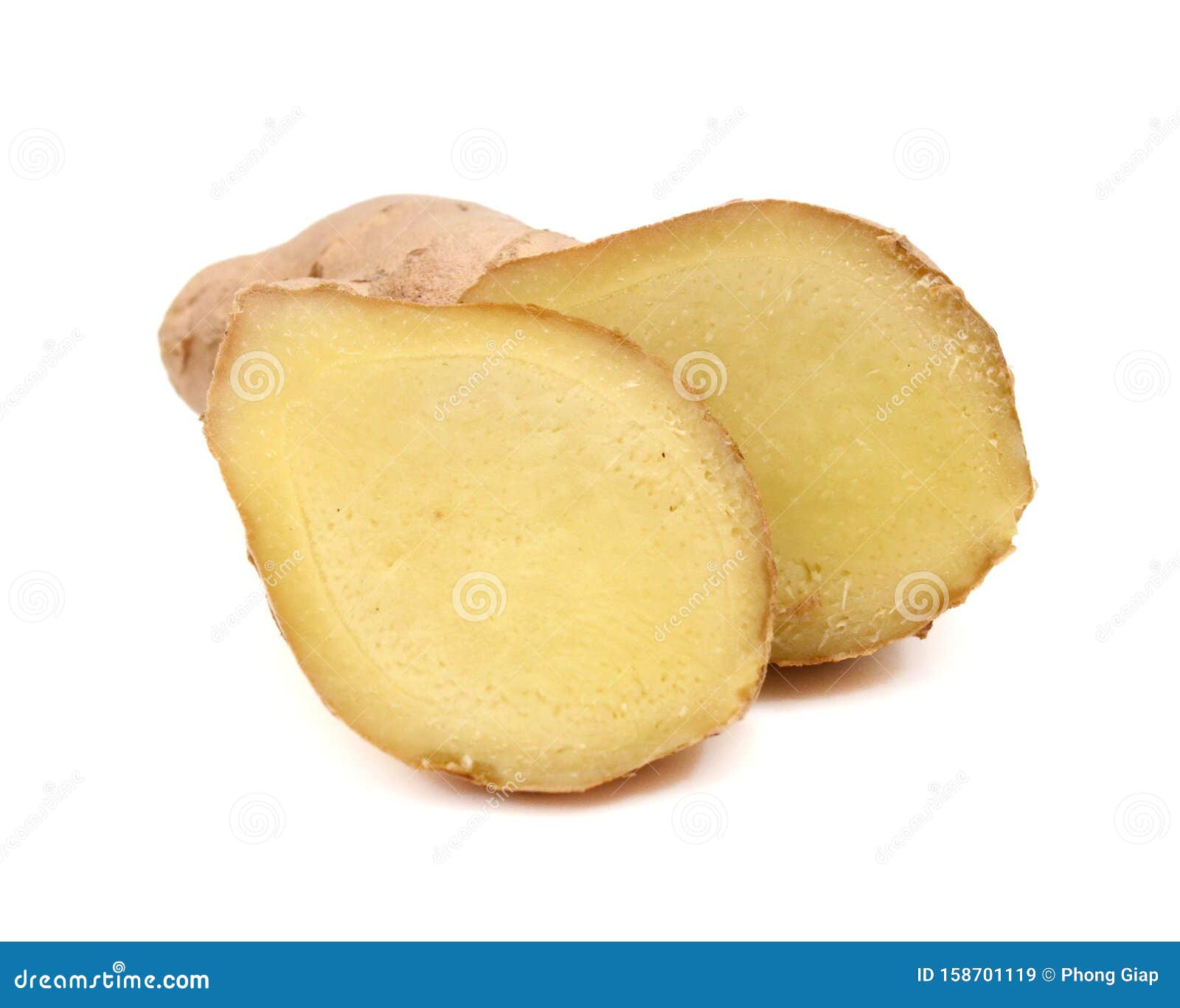 Ginger slices. stock image. Image of print, stem, natural - 158701119