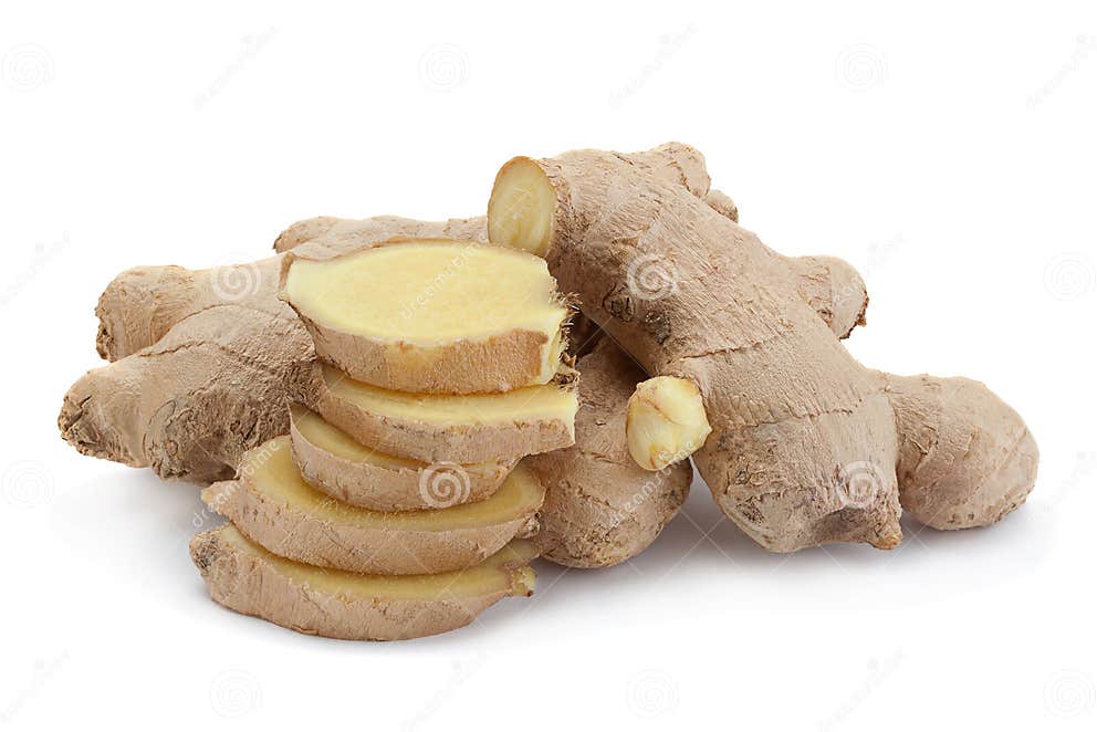 Ginger spice on white stock image. Image of organic, closeup - 85943713