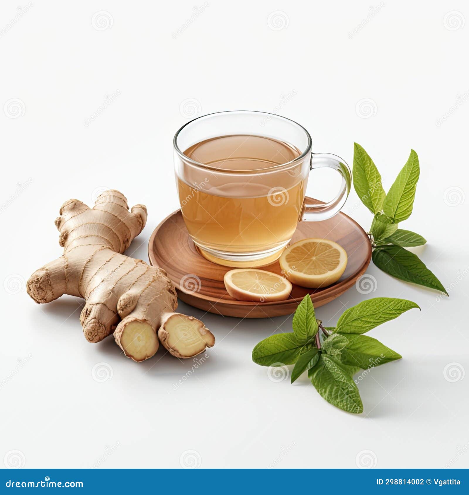 Ginger Tea Cup Isolated on White Stock Photo - Image of antioxidant ...