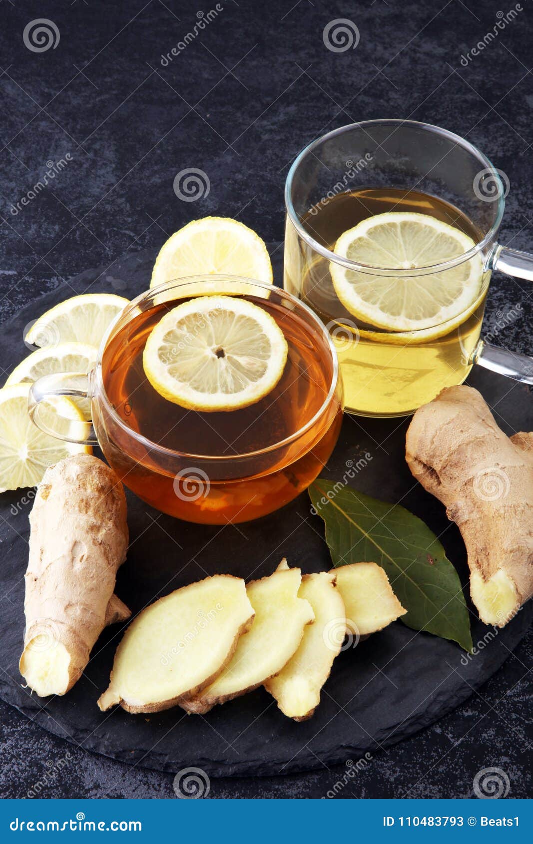 Ginger Tea in a Glass for Flu Cold Winter Days Stock Image - Image of ...