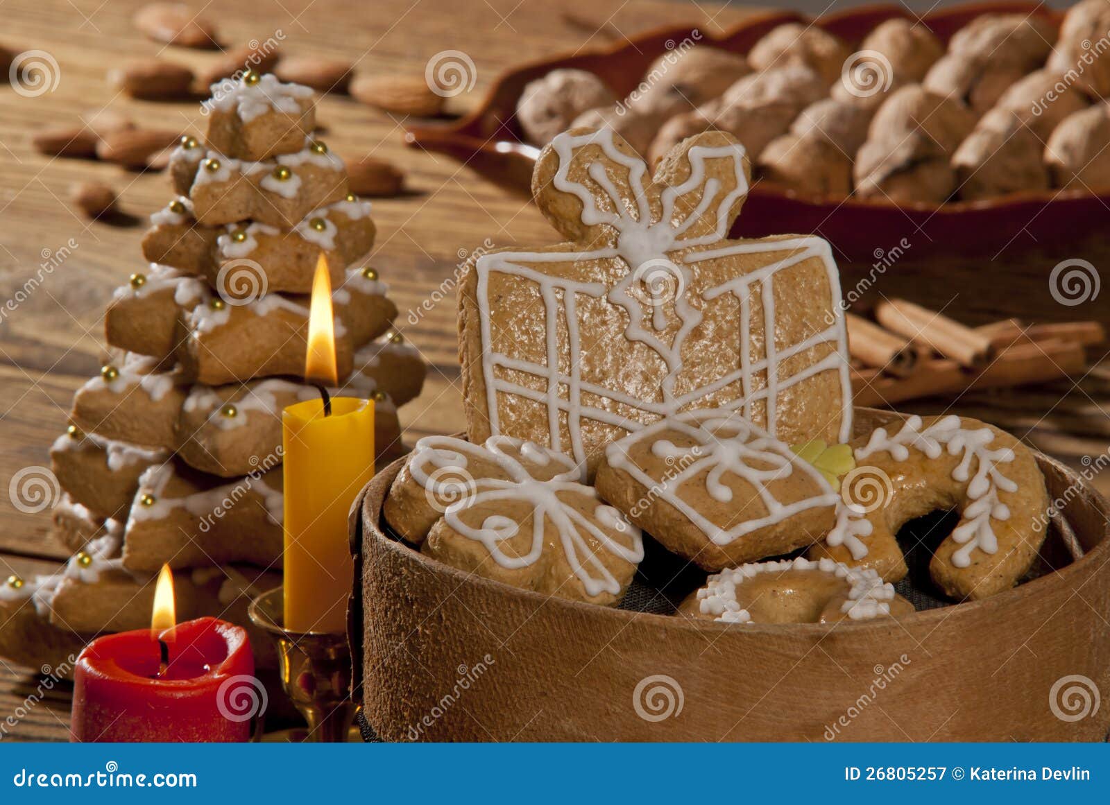 Gingerbread stock image. Image of marzipan, sweets, confectionery ...