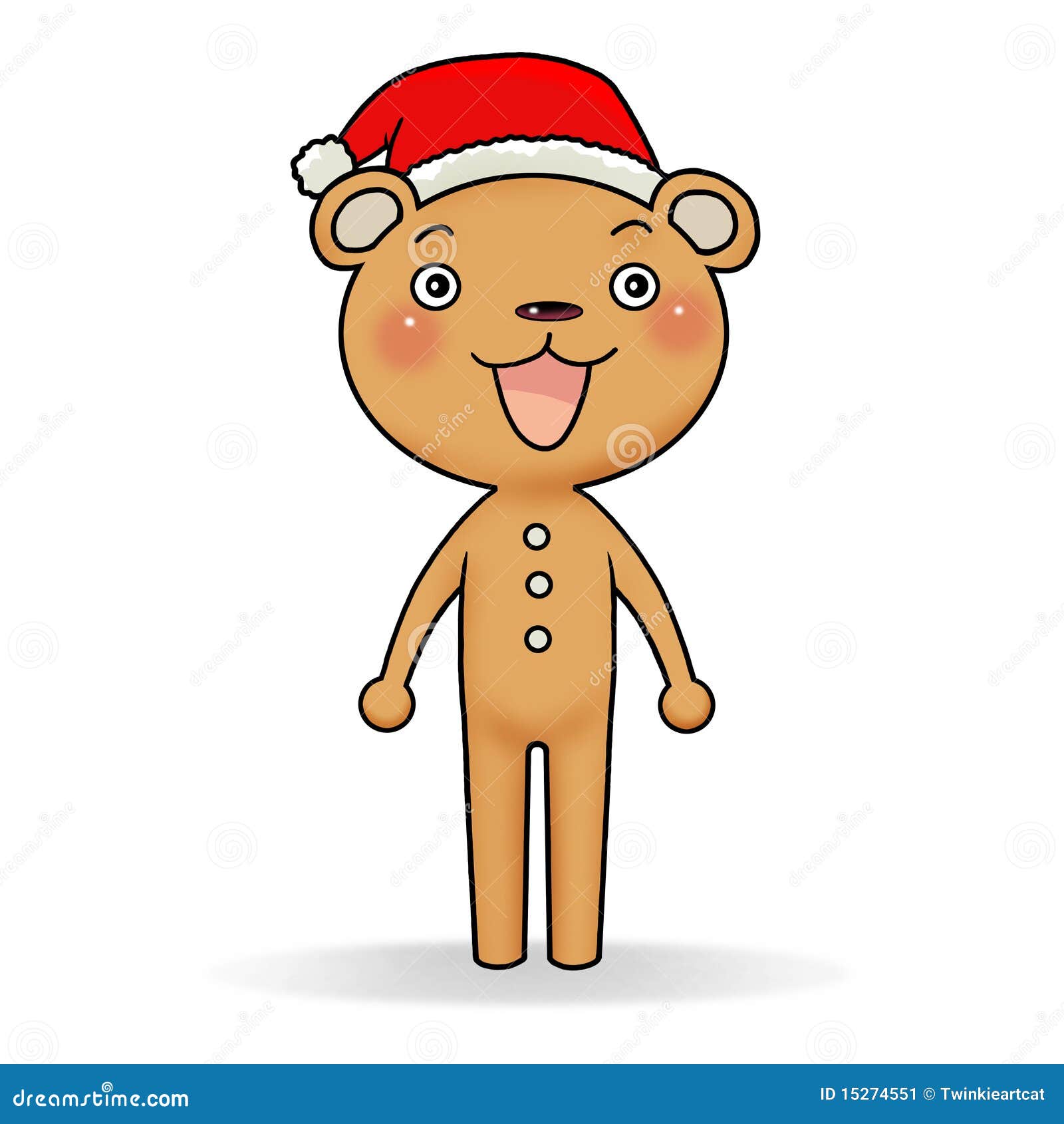 Gingerbread bear stock illustration. Illustration of smiling - 15274551