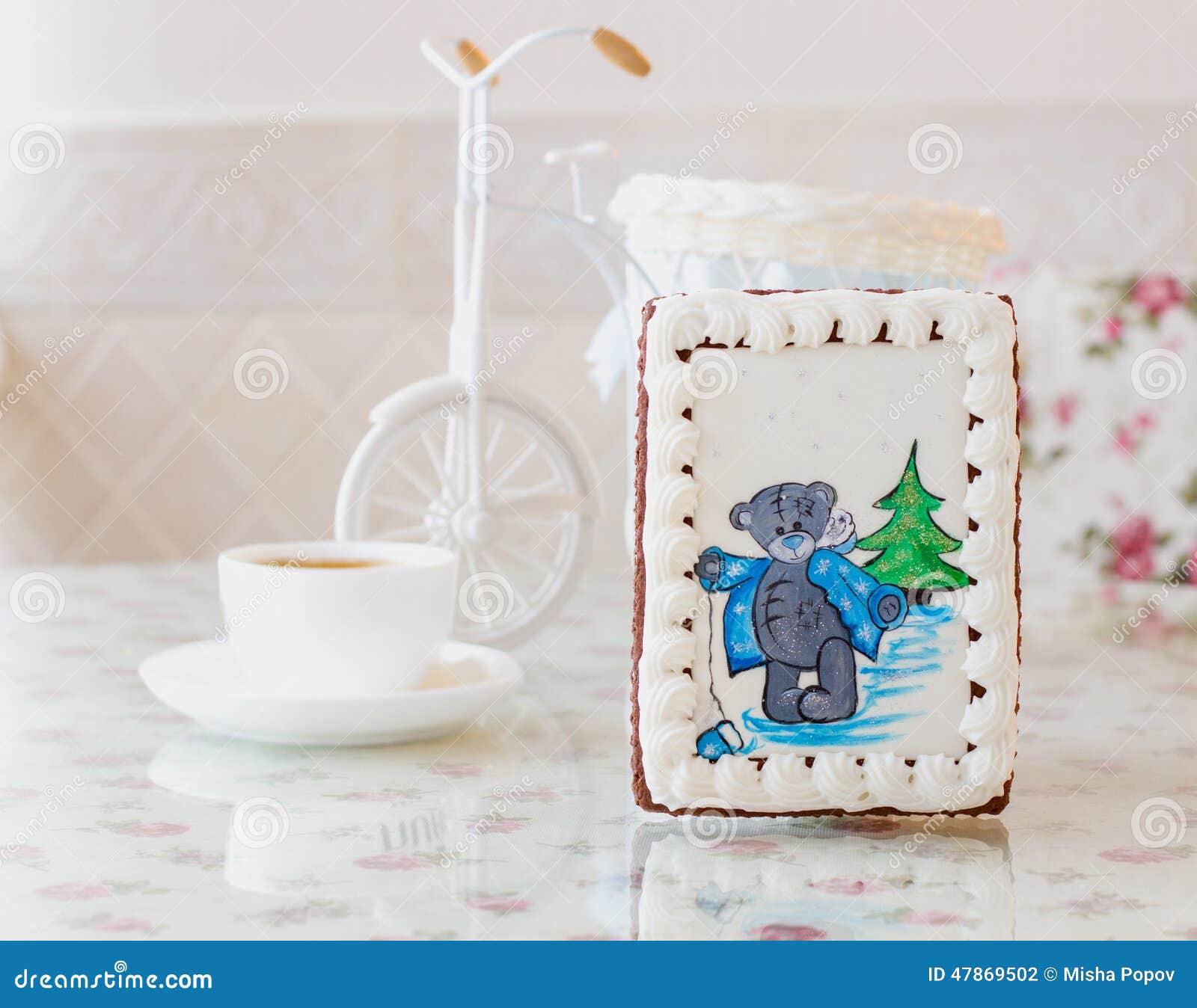 Gingerbread bear new year stock photo. Image of food - 47869502