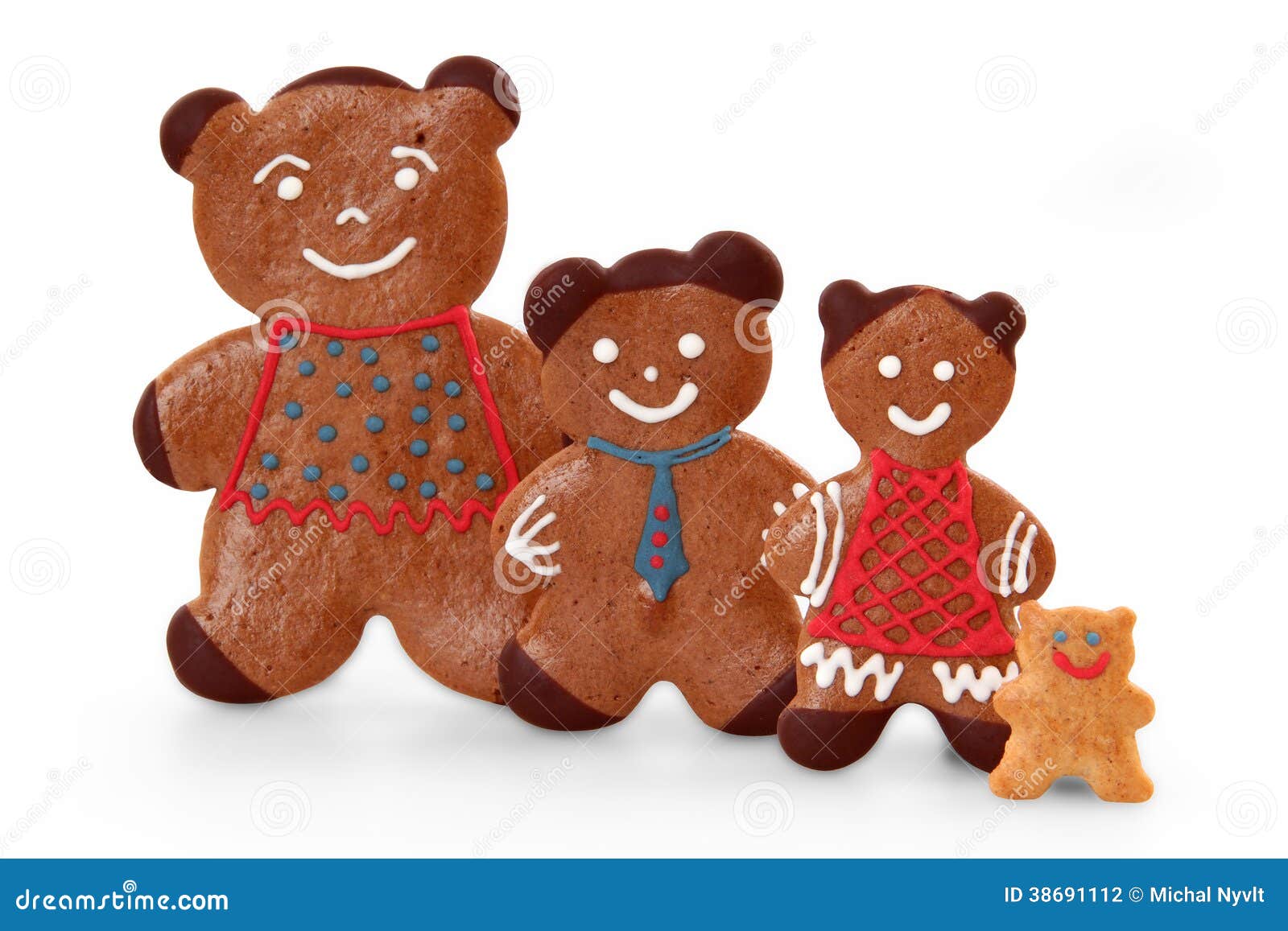 Gingerbread bears stock illustration. Illustration of icing - 38691112
