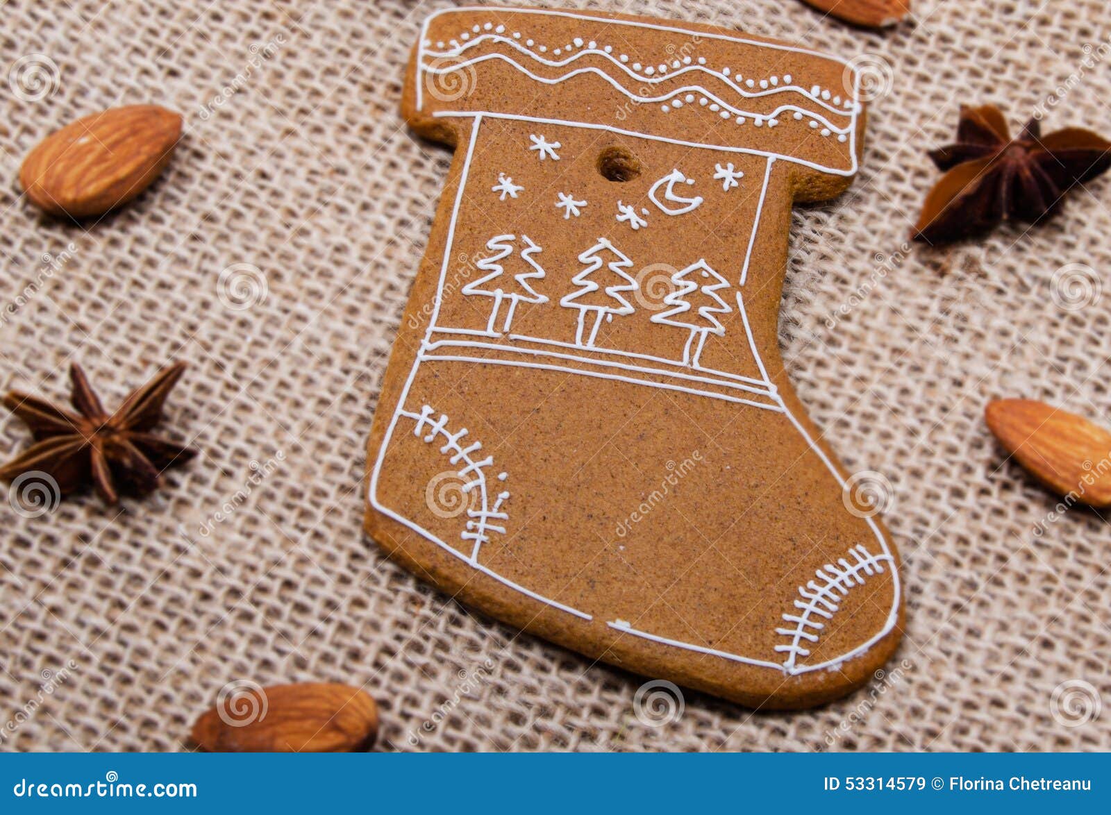 Gingerbread boot stock image. Image of figurines, biscuit - 53314579