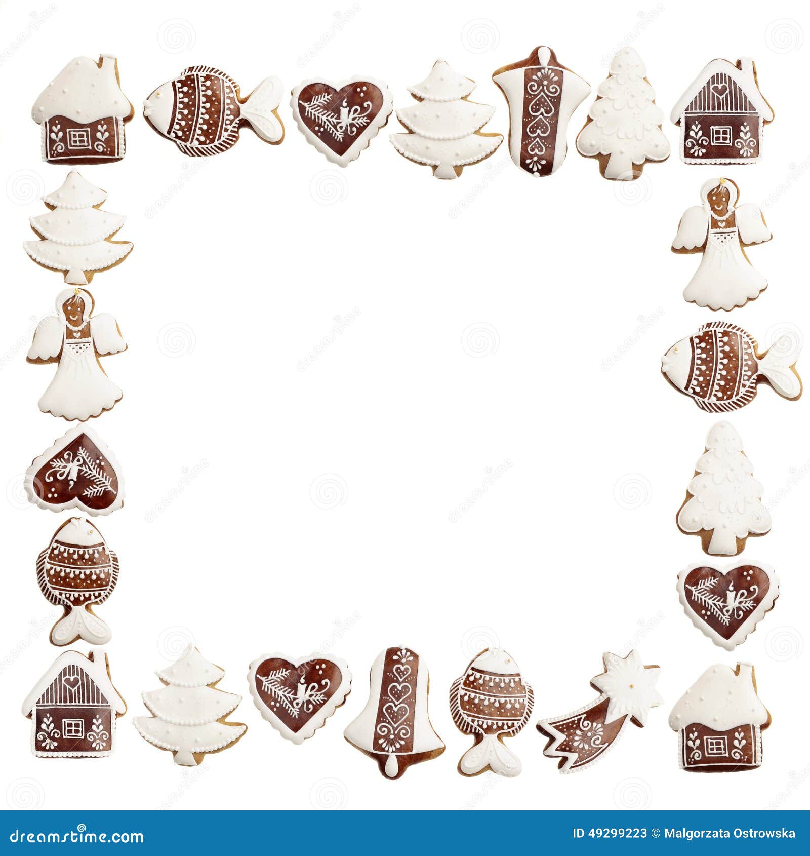 Gingerbread border frame stock image. Image of decorated - 49299223