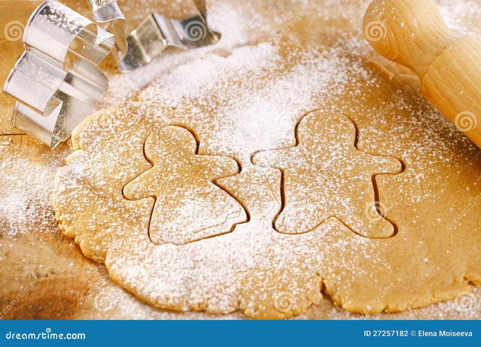Gingerbread Boy and Girl Cokkies Cutters Stock Photo - Image of ...