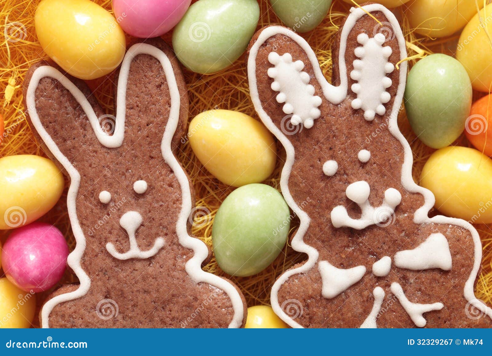 Gingerbread bunny stock image. Image of baby, horizontal - 32329267