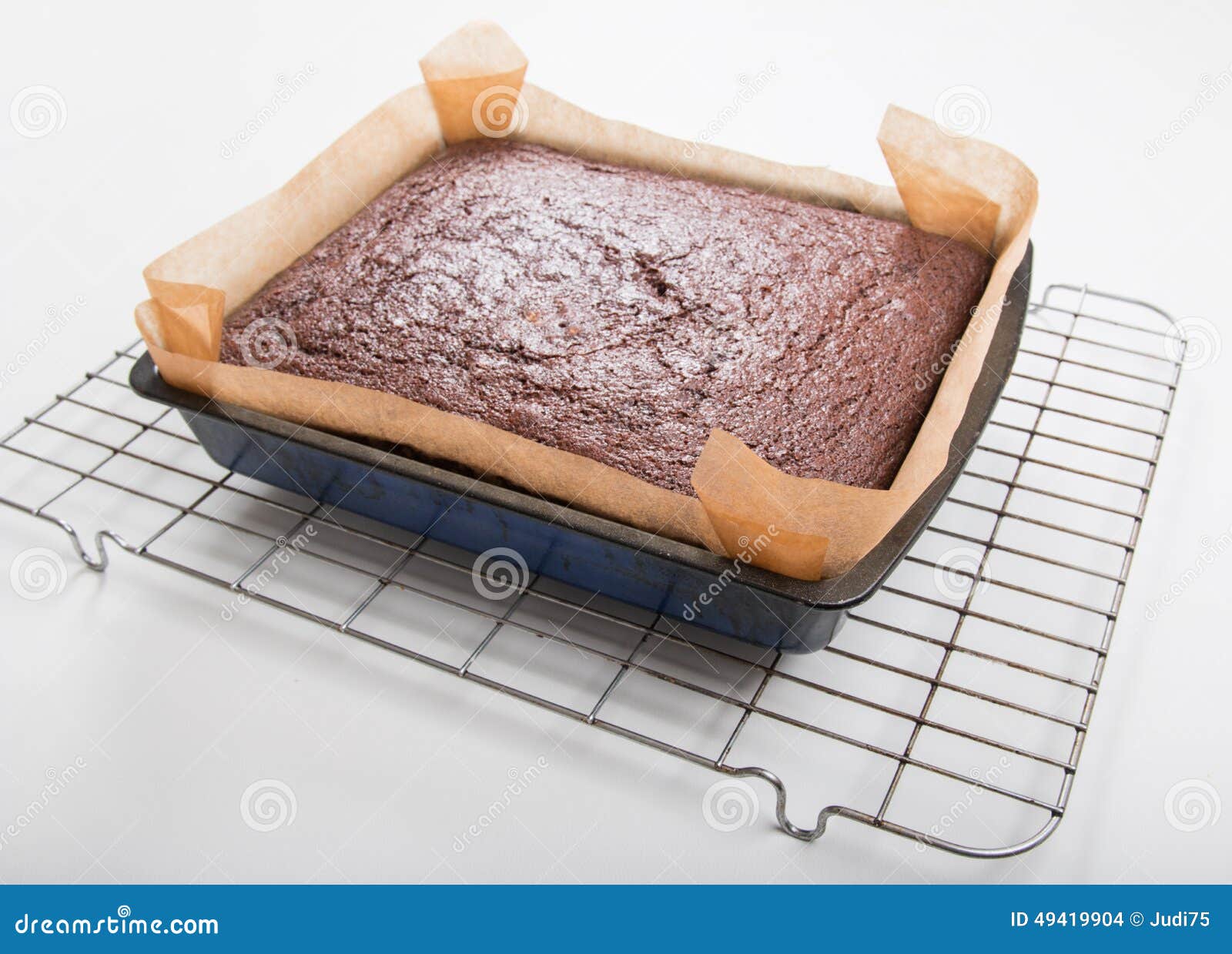 Gingerbread Cake Tin Lined Silicone Paper Cooling Rack Stock Photos ...