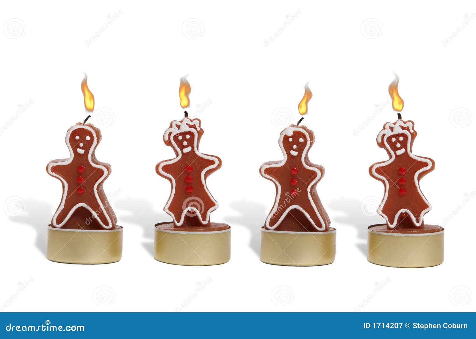 Gingerbread Candles stock image. Image of husband, flame - 1714207