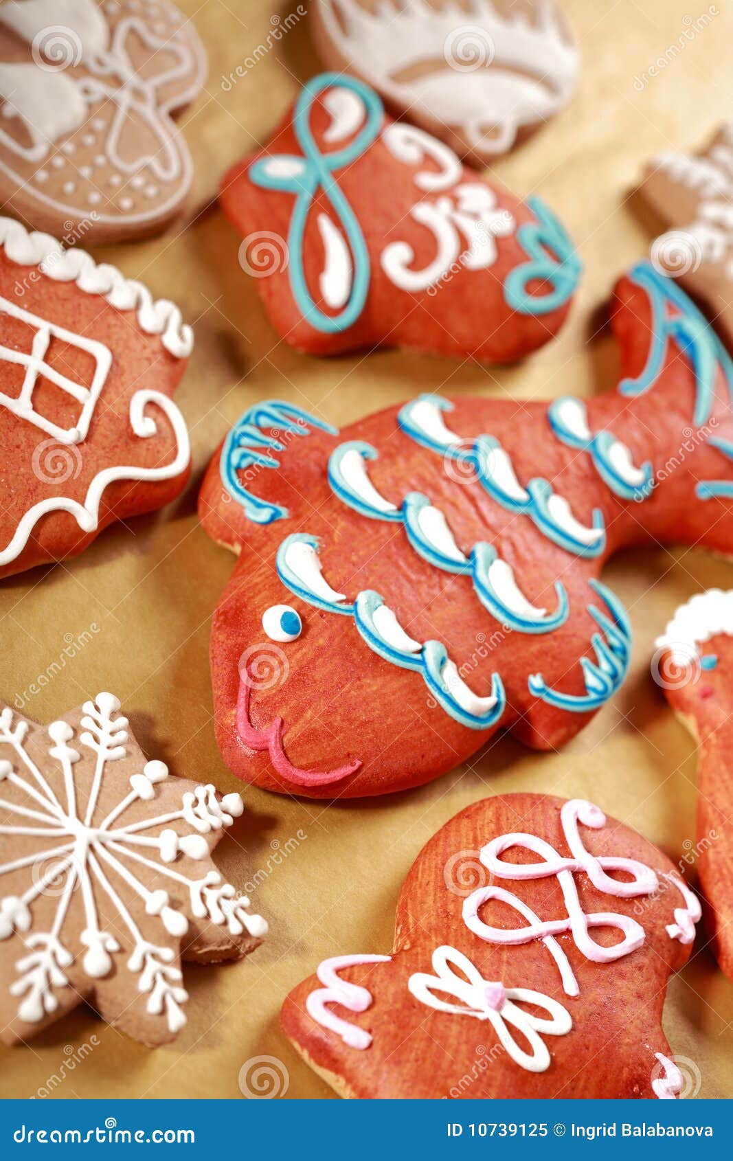 Gingerbread for Christmas stock image. Image of food - 10739125