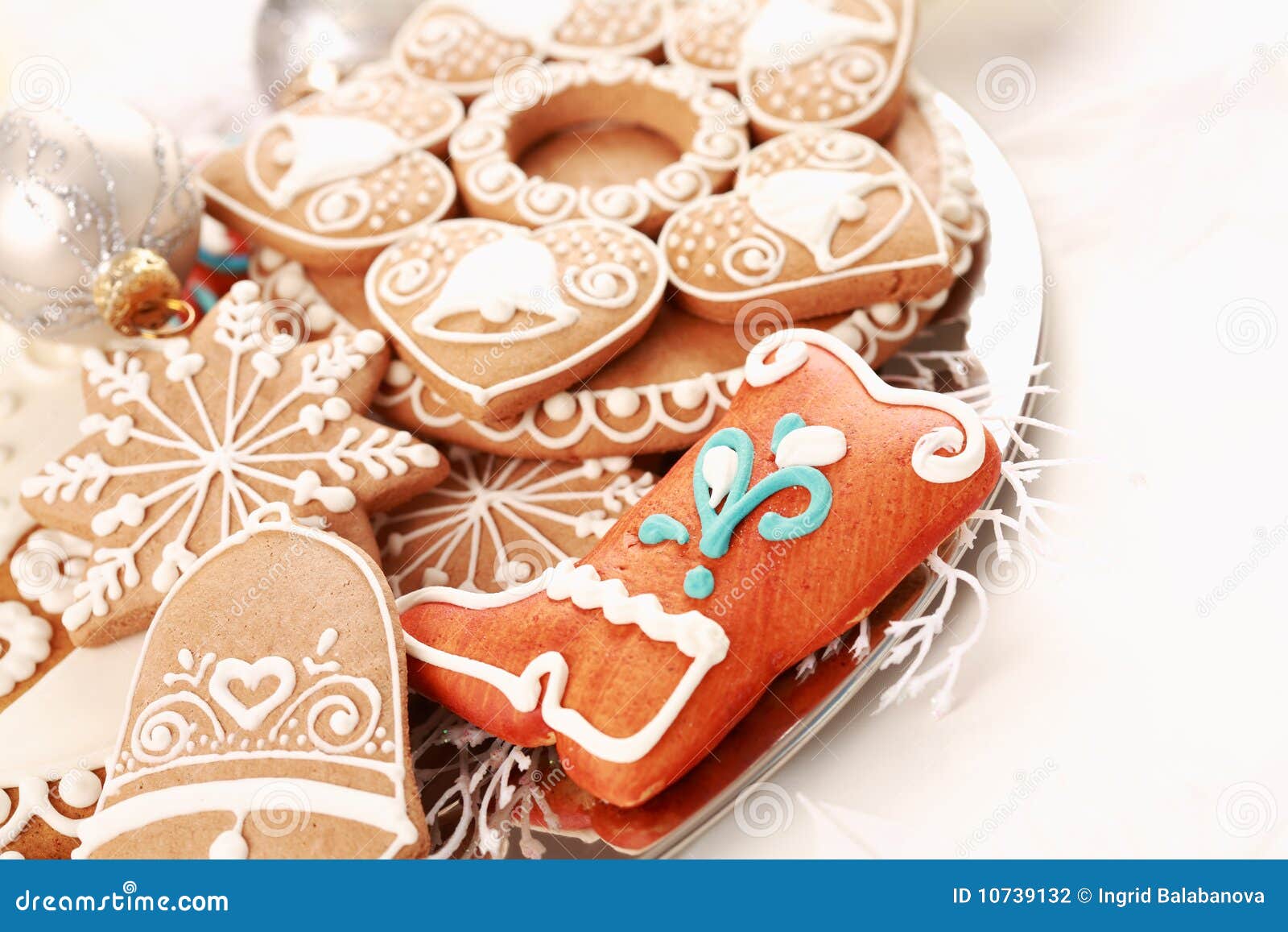 Gingerbread for Christmas stock photo. Image of biscuit - 10739132