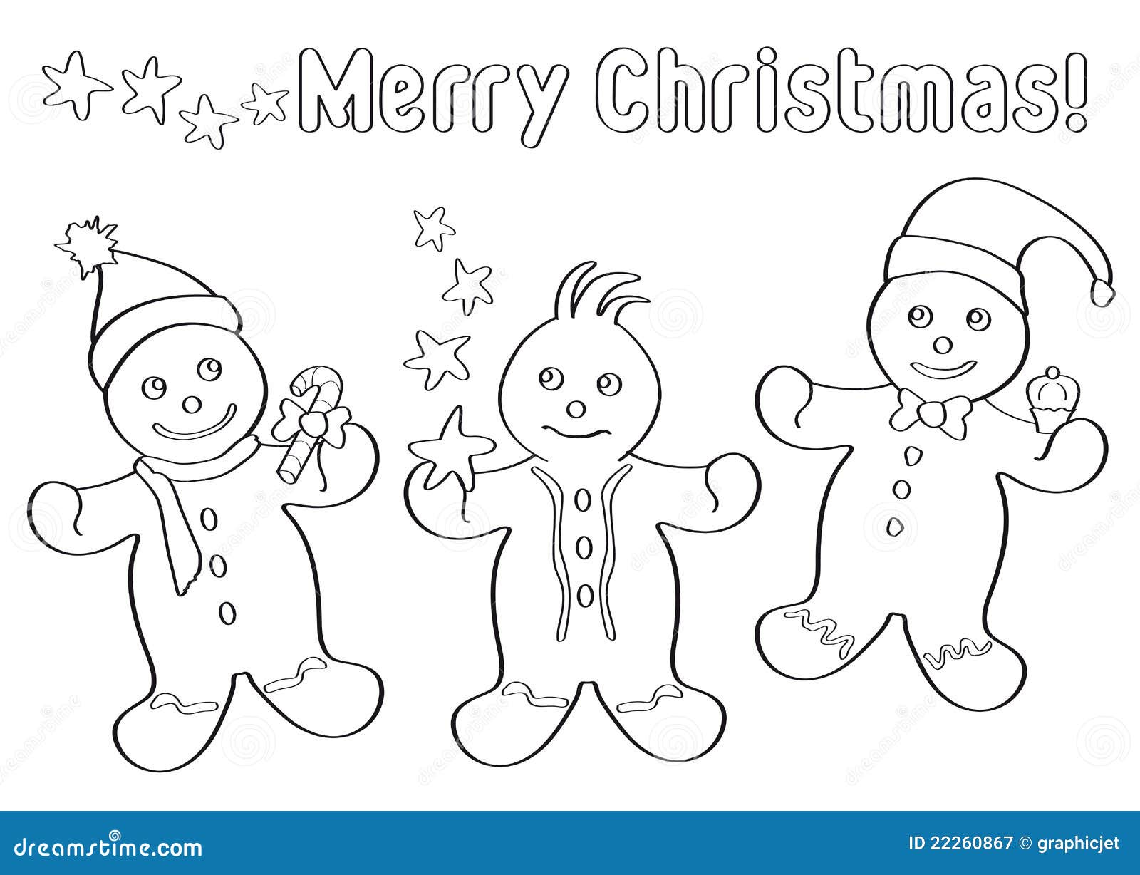 Three Gingerbread Men Icon. Clipart Image Vector Illustration ...