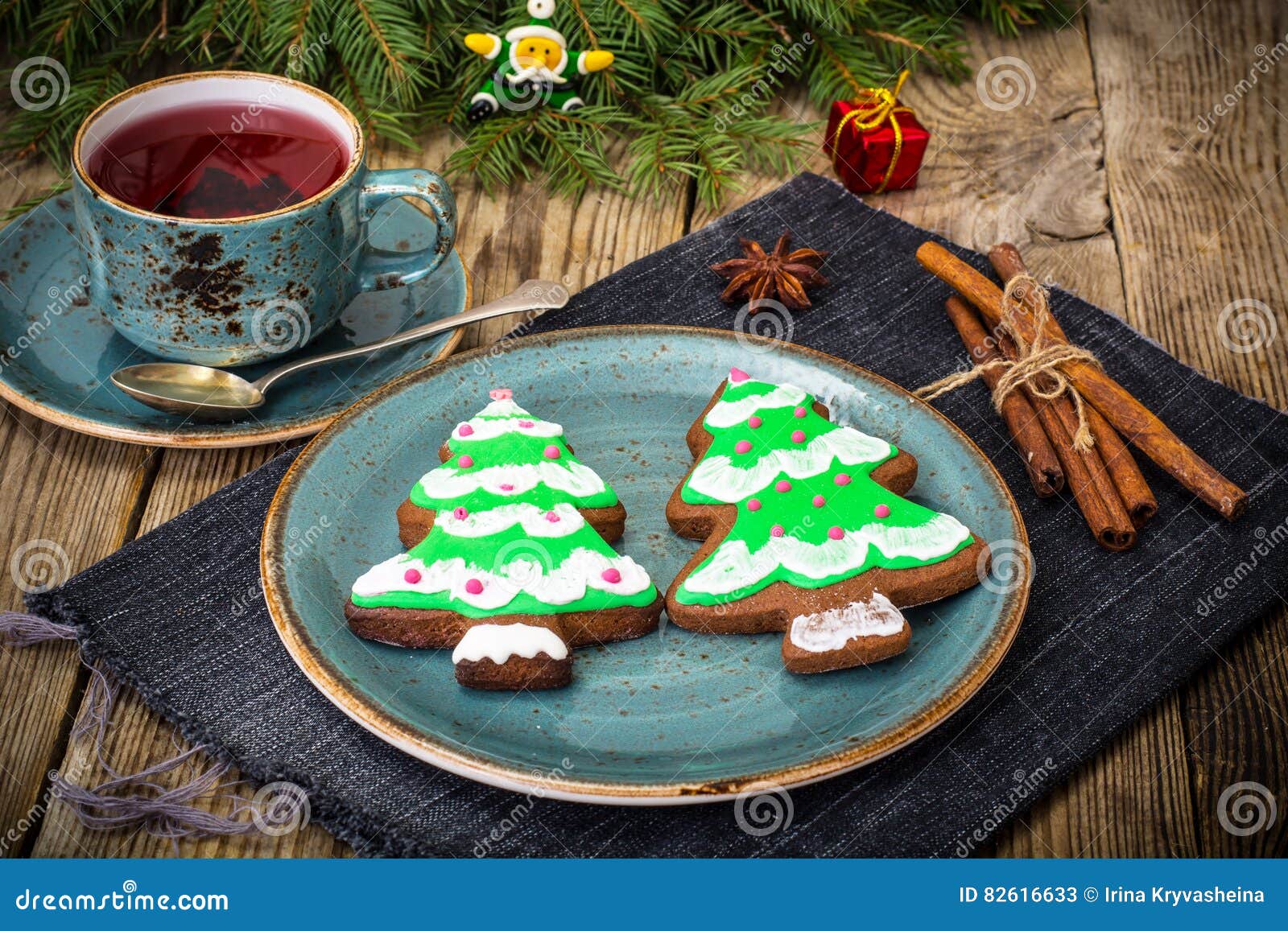 Gingerbread for Christmas and New Year Stock Image - Image of dessert ...