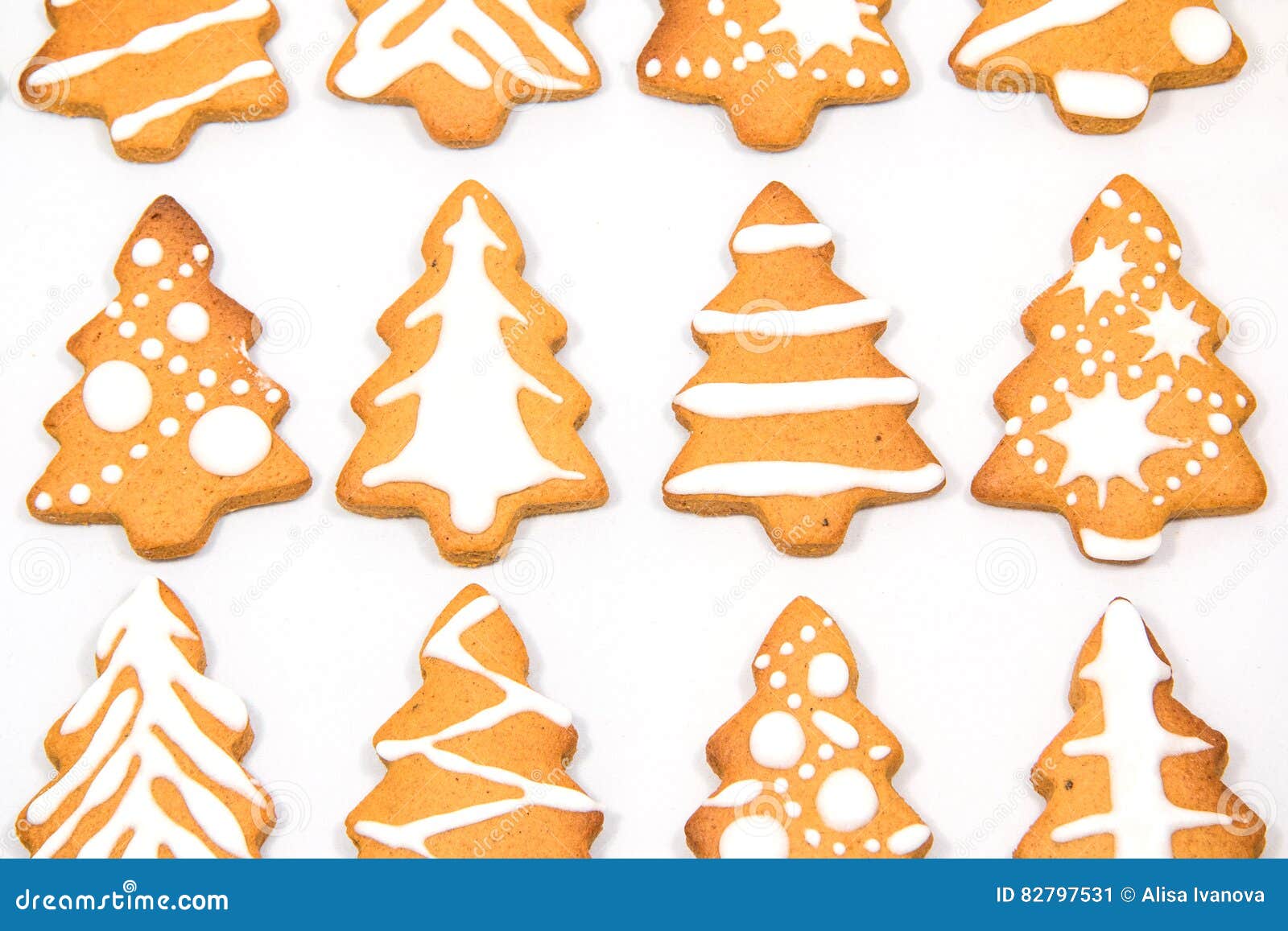 Gingerbread Christmas tree stock image. Image of handmade - 82797531