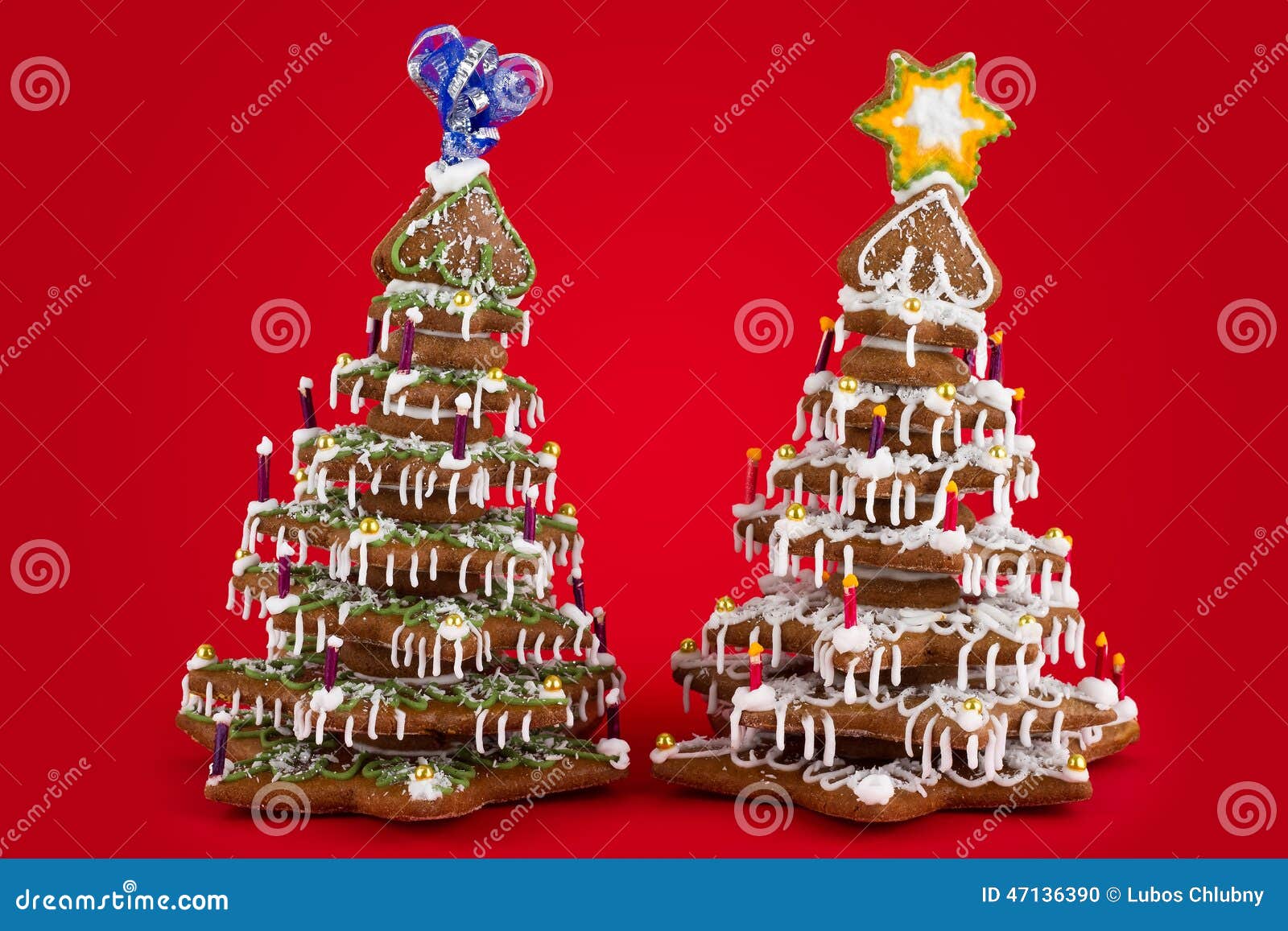 Gingerbread Christmas Trees Stock Photo - Image of december, sweet ...