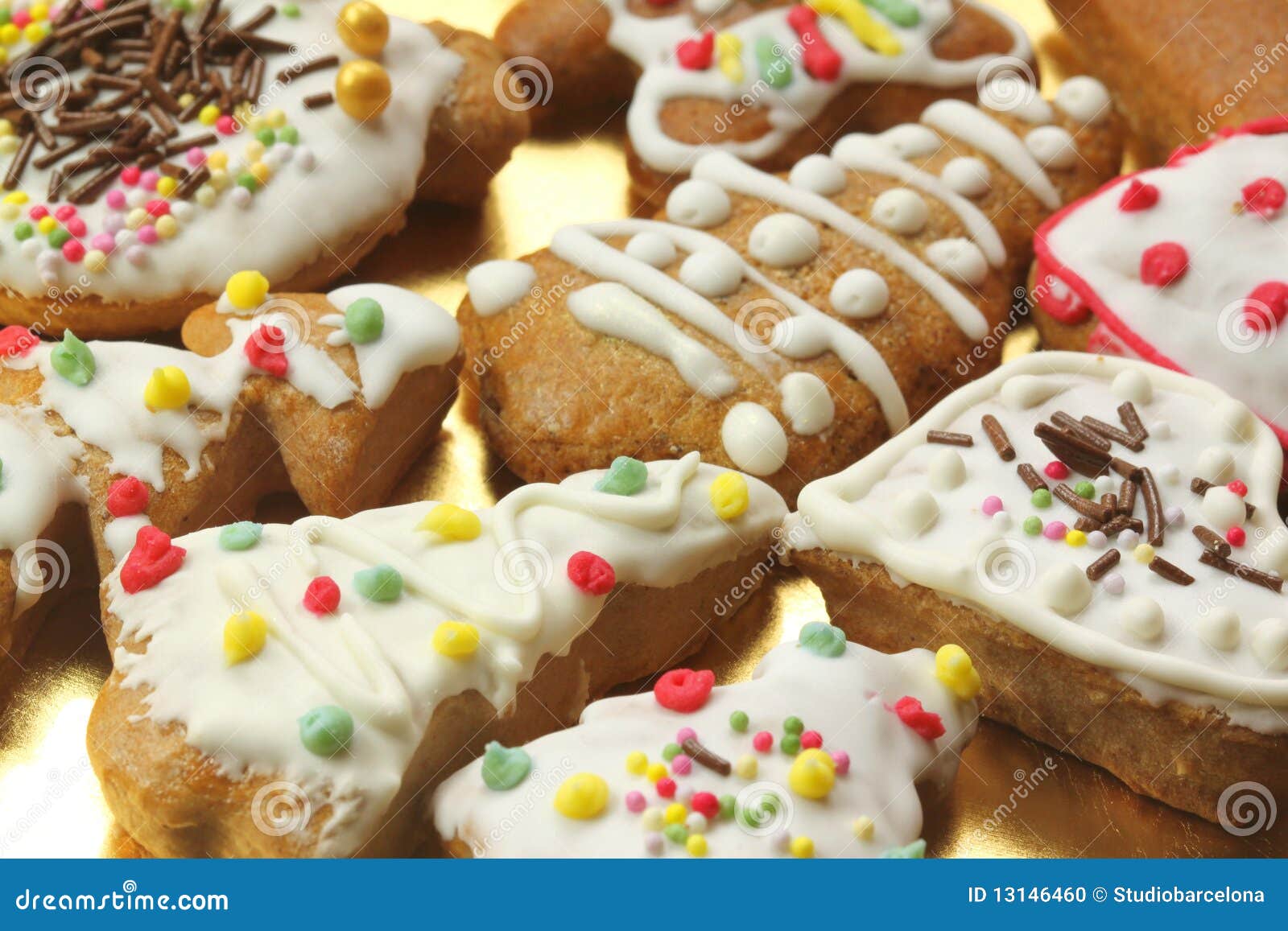 Gingerbread Colorful Cookies Stock Photo - Image of group, home: 13146460