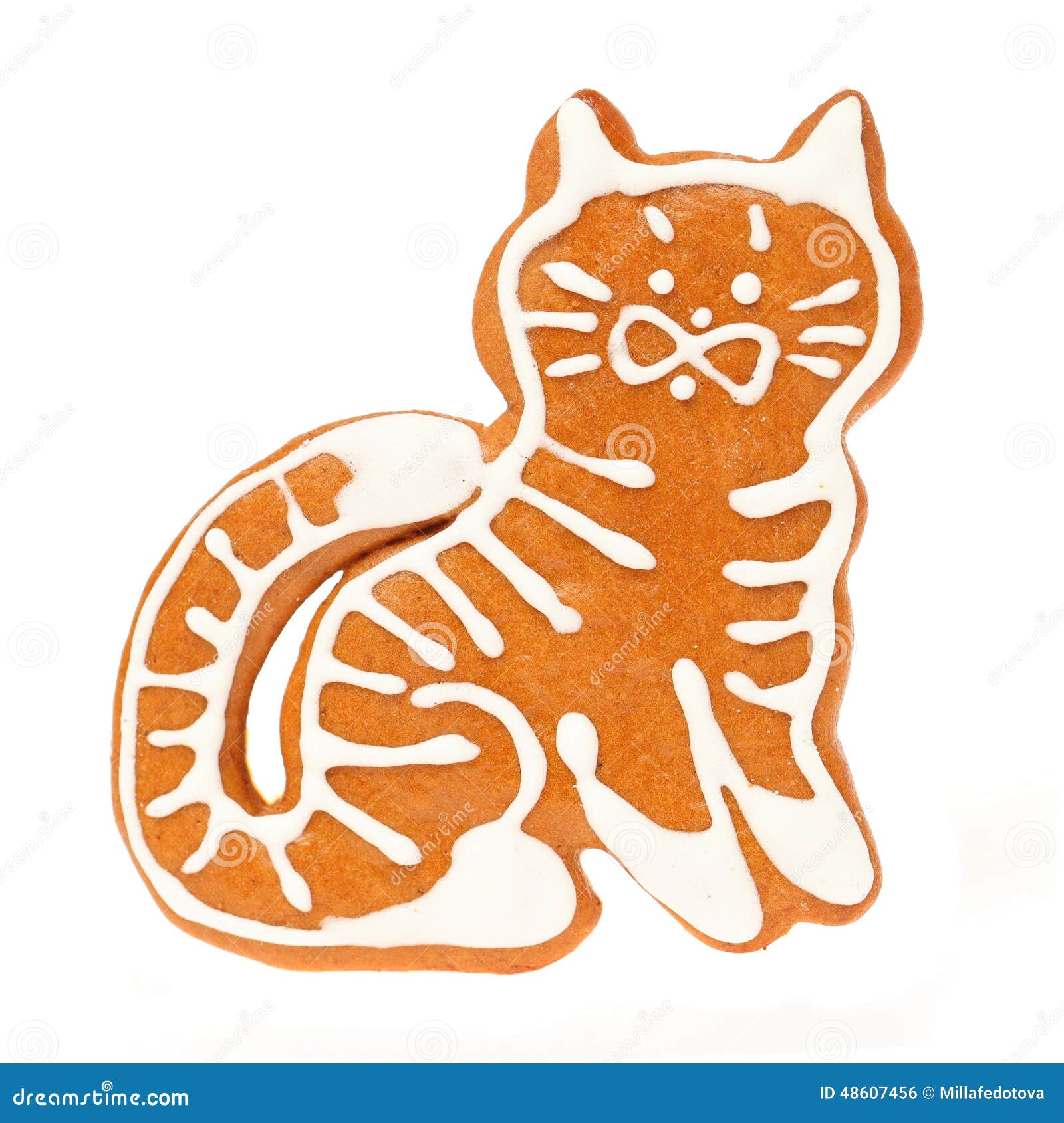 Gingerbread cookie cat stock photo. Image of sweet, horizontal - 48607456
