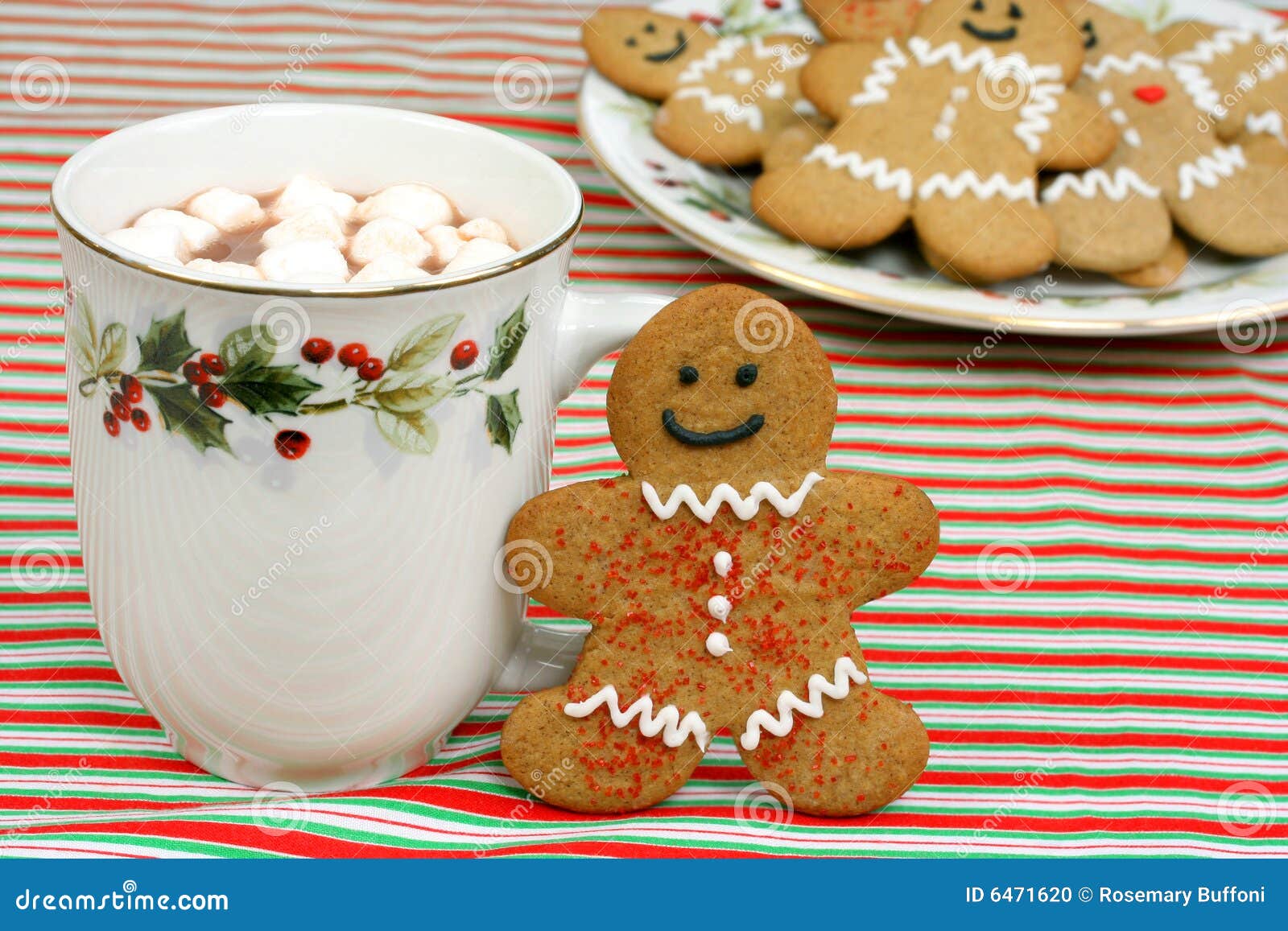 Gingerbread Cookie and Cocoa Stock Photo - Image of gingerbread ...