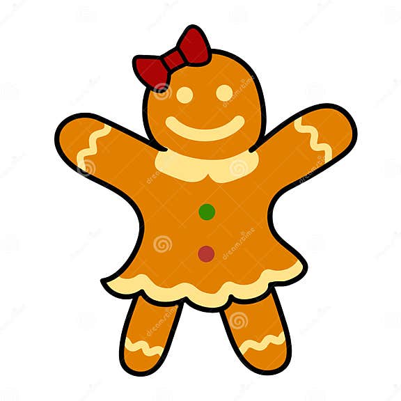 Gingerbread Cookies Cartoon. Stock Vector - Illustration of iced ...