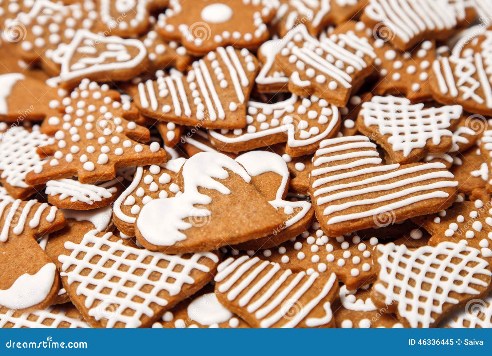 Gingerbread cookies stock image. Image of biscuits, snack - 46336445