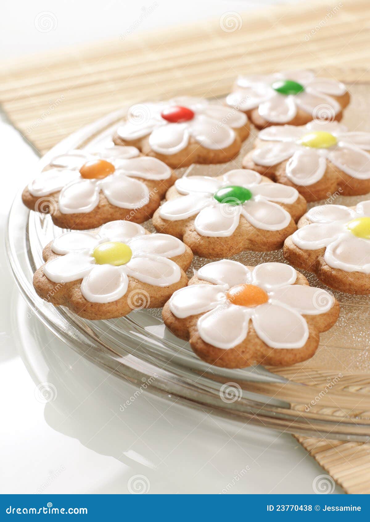 Gingerbread Cookies with Royal Icing Stock Photo - Image of brown, copy ...