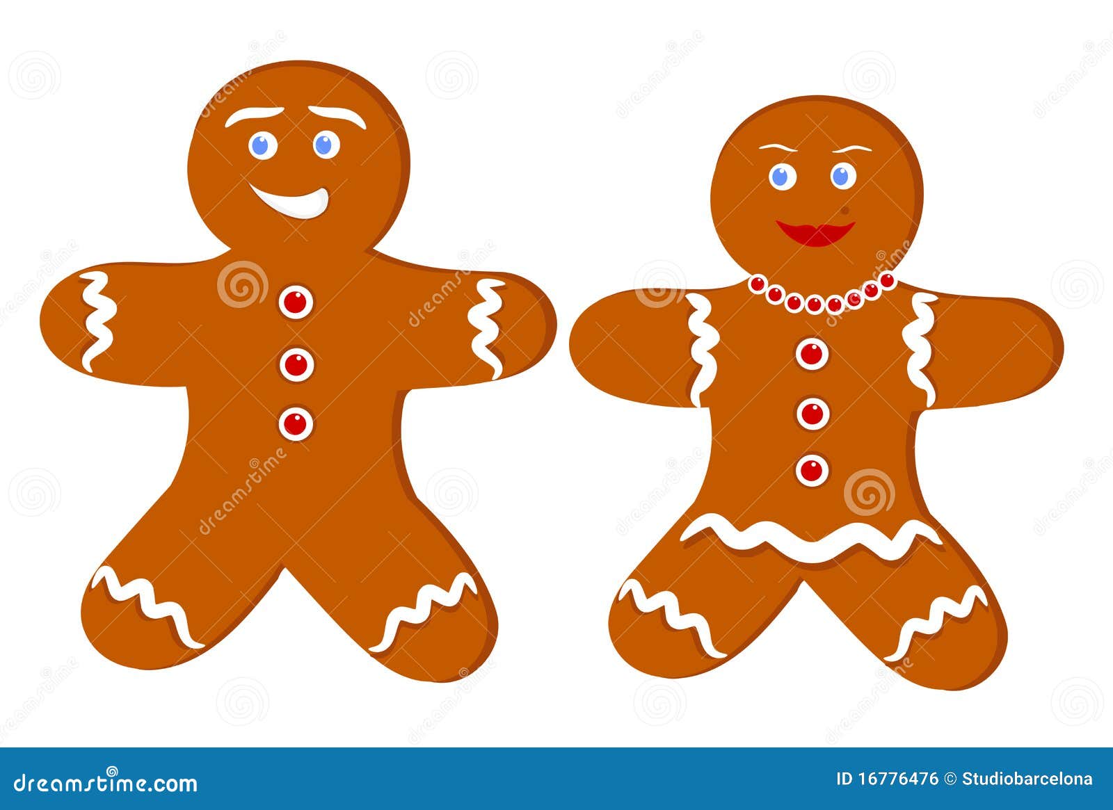 Gingerbread couple stock vector. Illustration of baked - 16776476