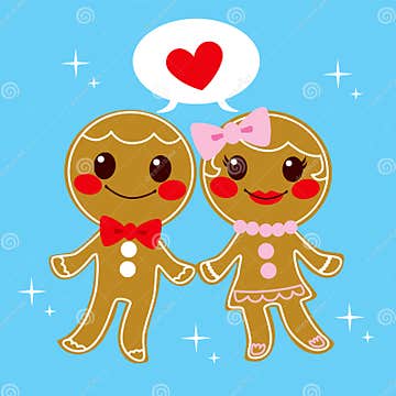 Gingerbread Couple stock vector. Illustration of celebration - 27654019