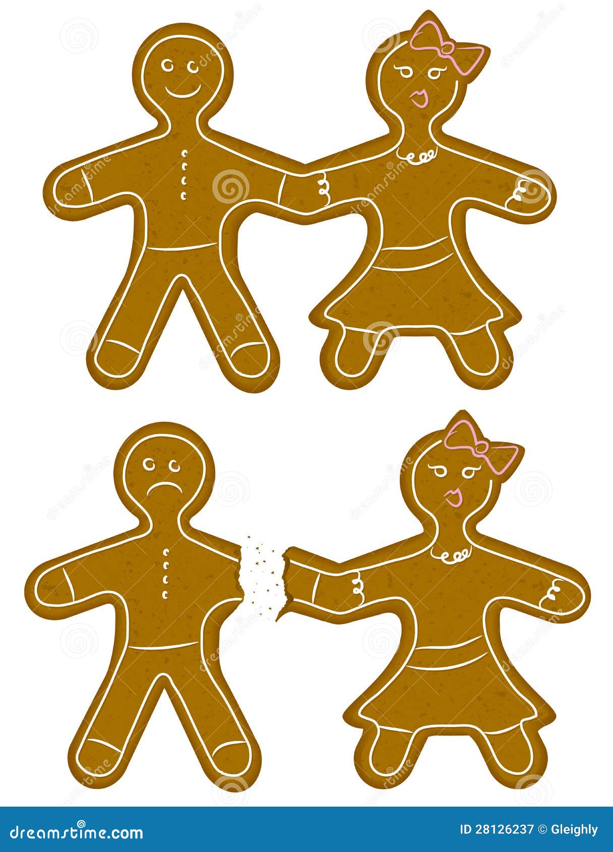 Gingerbread Couple stock vector. Illustration of ginger - 28126237