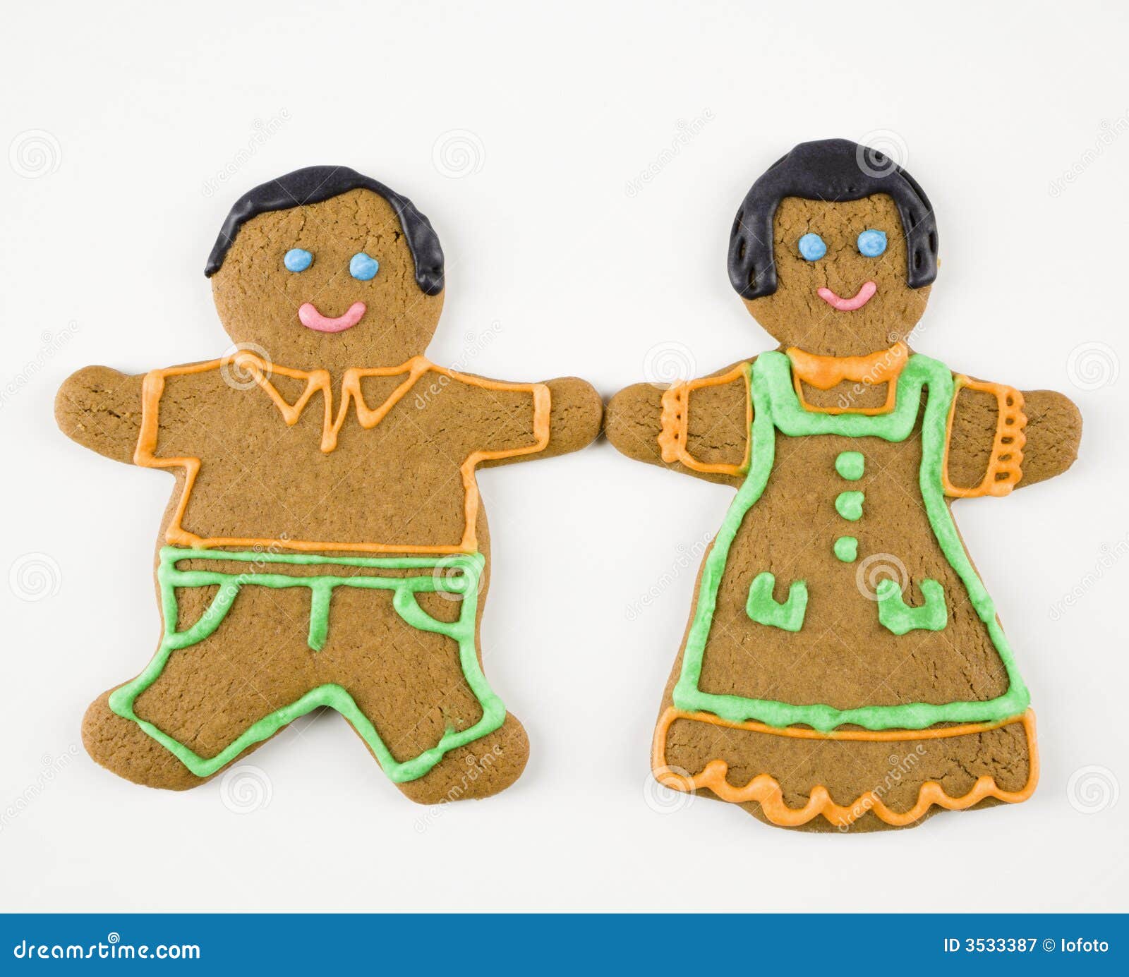 Gingerbread couple. stock image. Image of gingerbread - 3533387