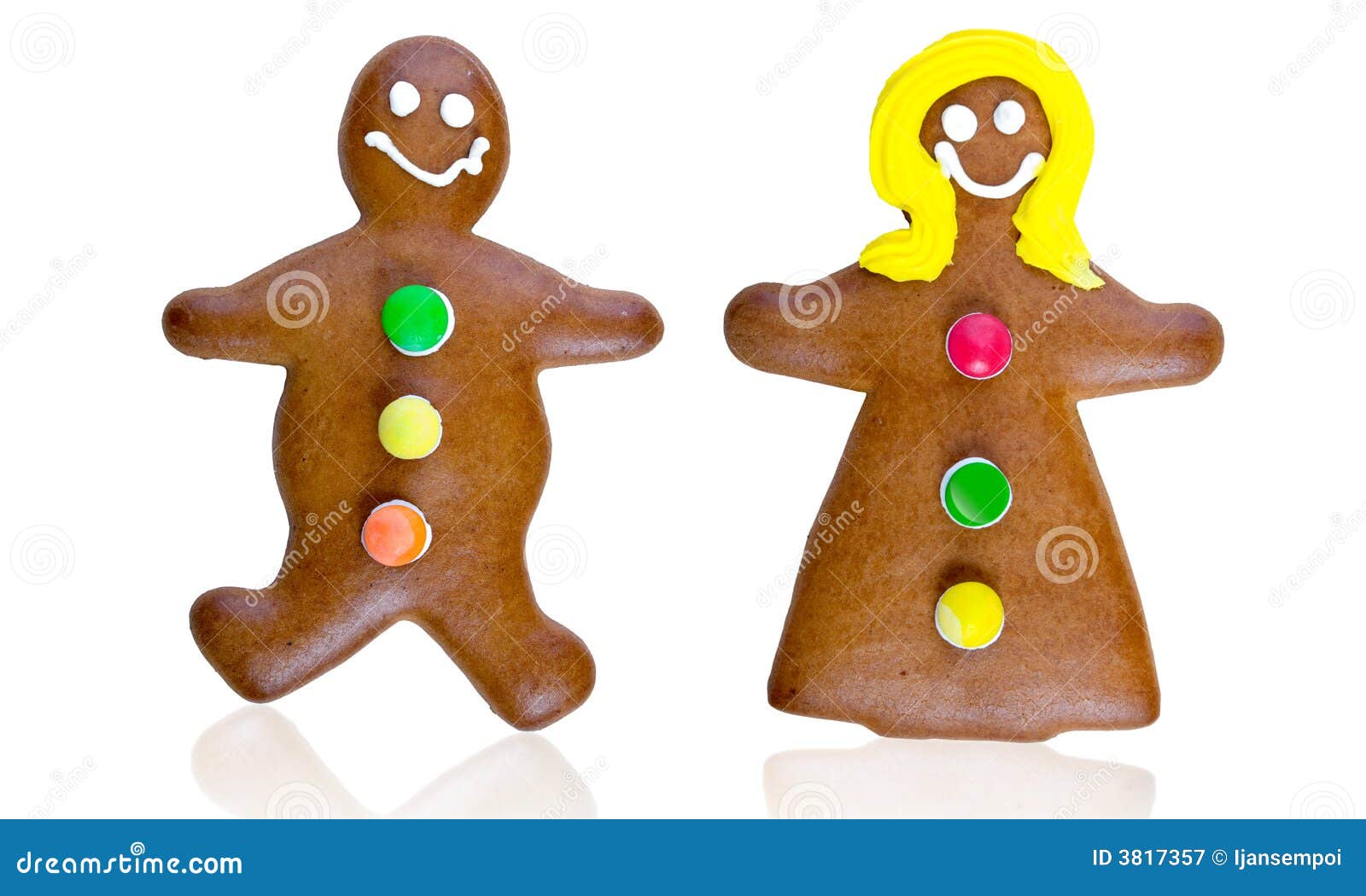 Gingerbread couple stock image. Image of food, treat, sweet - 3817357