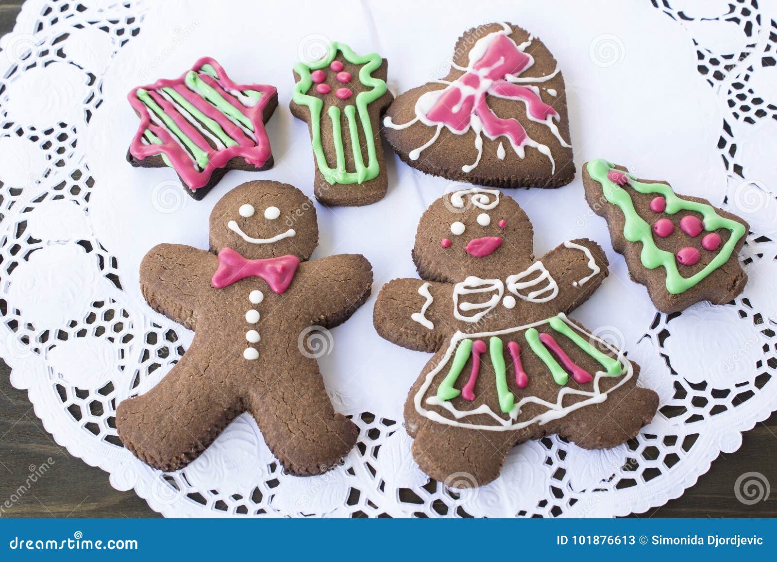 Gingerbread Couple Cookies stock image. Image of aromatic - 101876613
