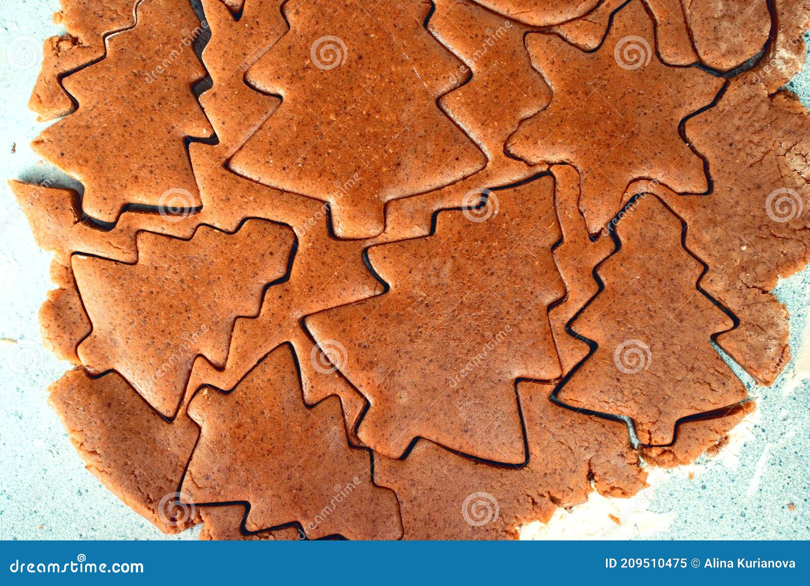 Gingerbread Dough in the Cooking Process. Food Concept Stock Image ...