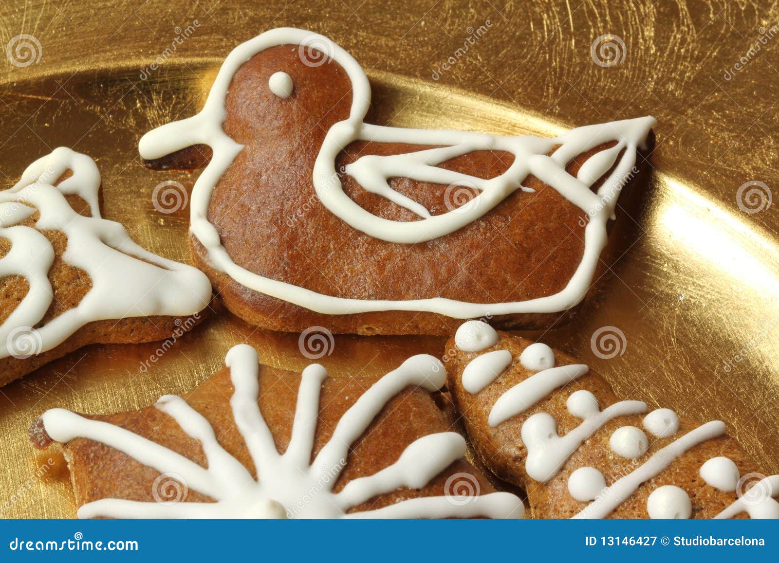 Gingerbread duck stock image. Image of animal, crunchy - 13146427