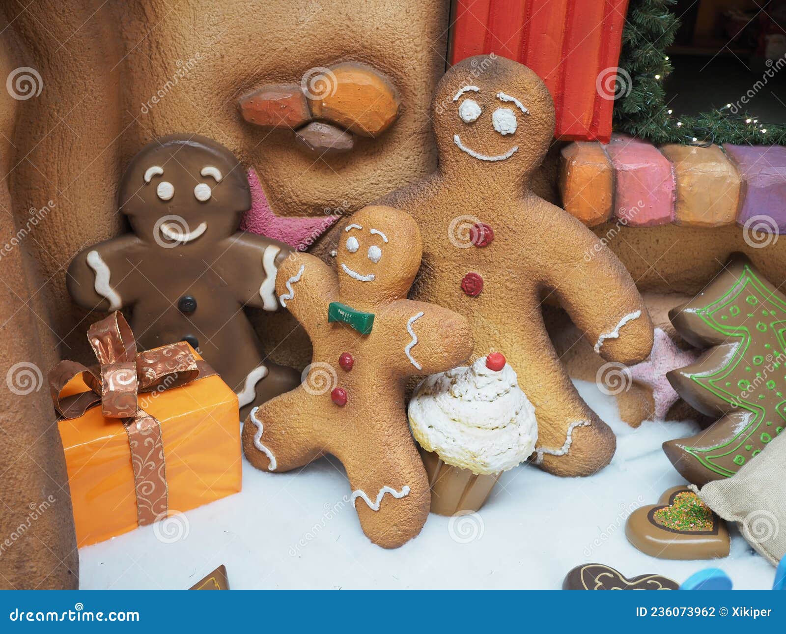 Gingerbread family stock photo. Image of gingerbread - 236073962