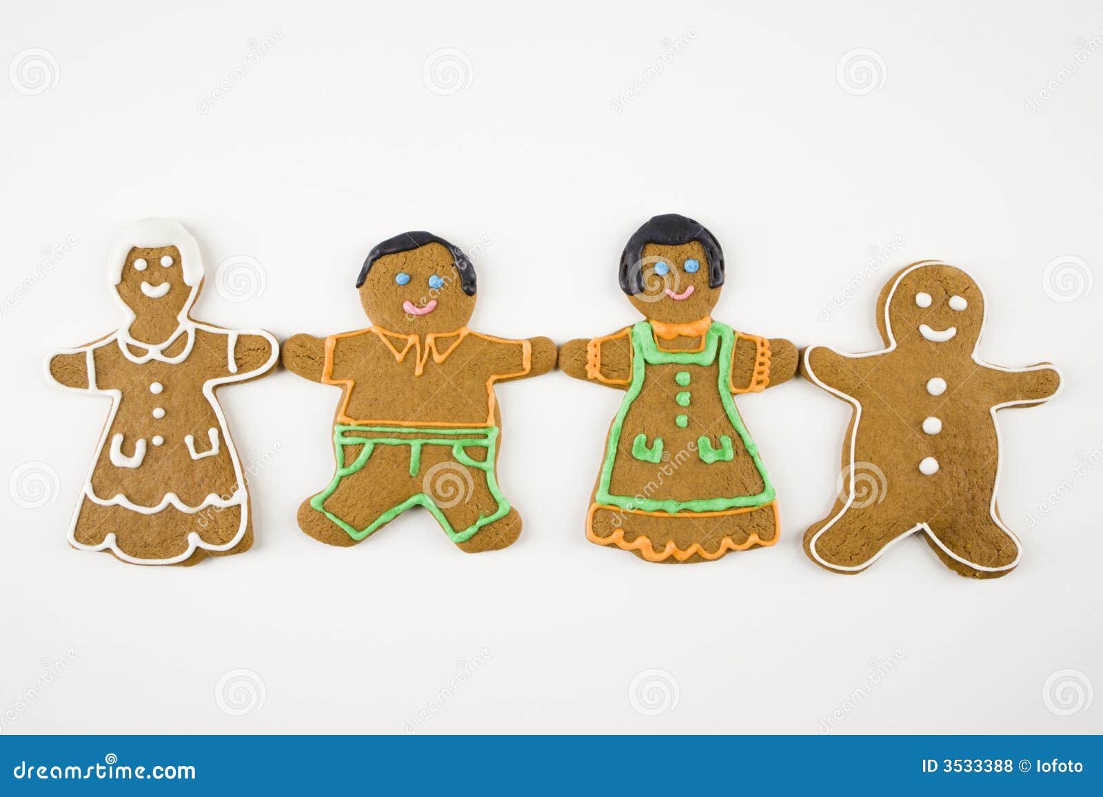 Gingerbread Family. Royalty Free Stock Photos - Image: 3533388