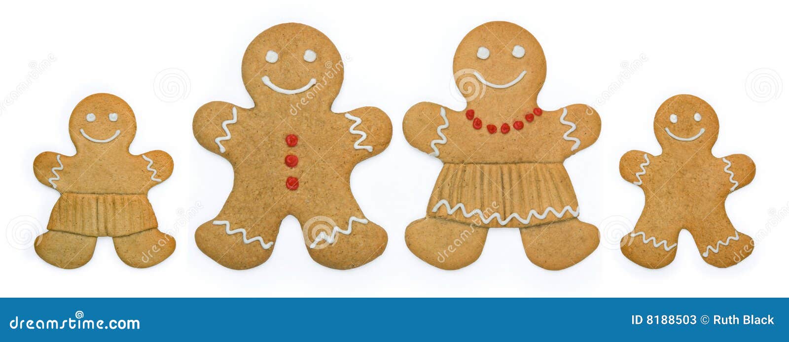 Gingerbread family stock image. Image of dessert, ginger - 8188503